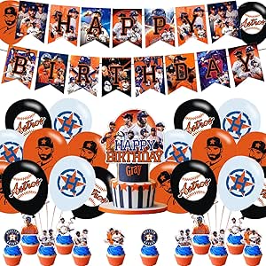 Amazon.com: Astros Baseball Party Supplies,Astros Baseball Party ...