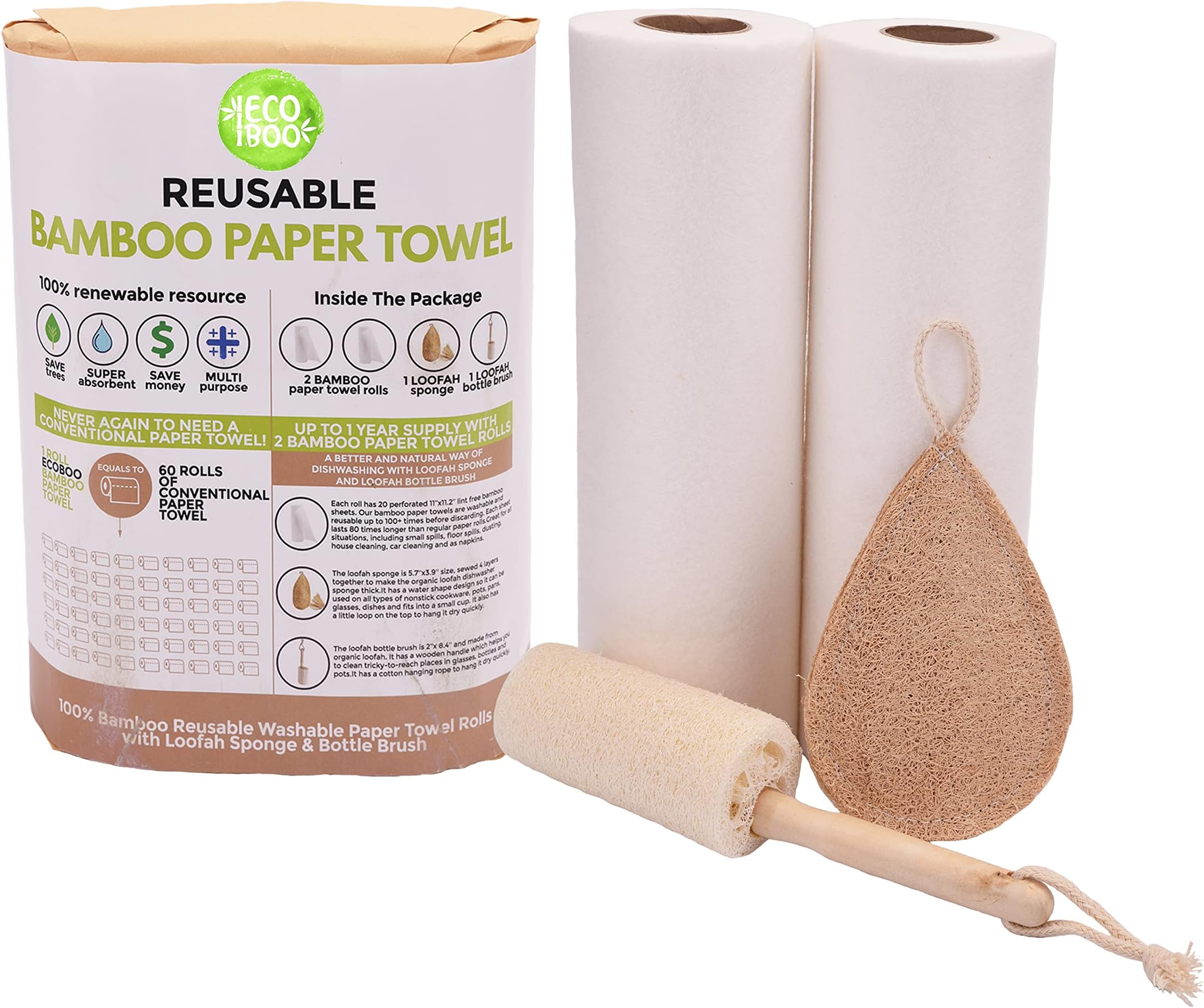 Amazon.com: Bambooee Reusable Bamboo Sweeper Sheets with Sweeper ...