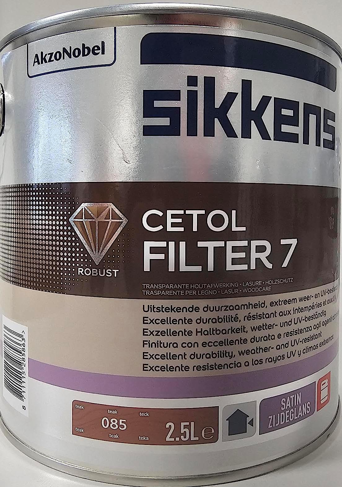 Sikkens Cetol Holzlasur: Filter 7 plus 2,5 Liter, 085 Teak : Amazon.de ...