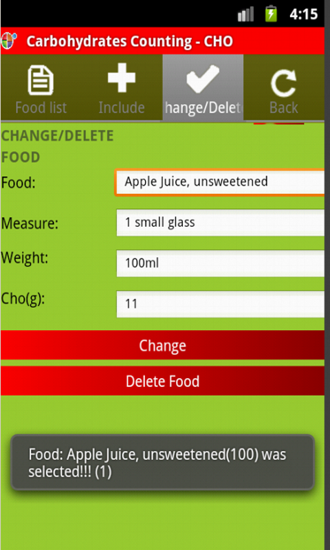 Carbohydrate Counting - App on Amazon Appstore