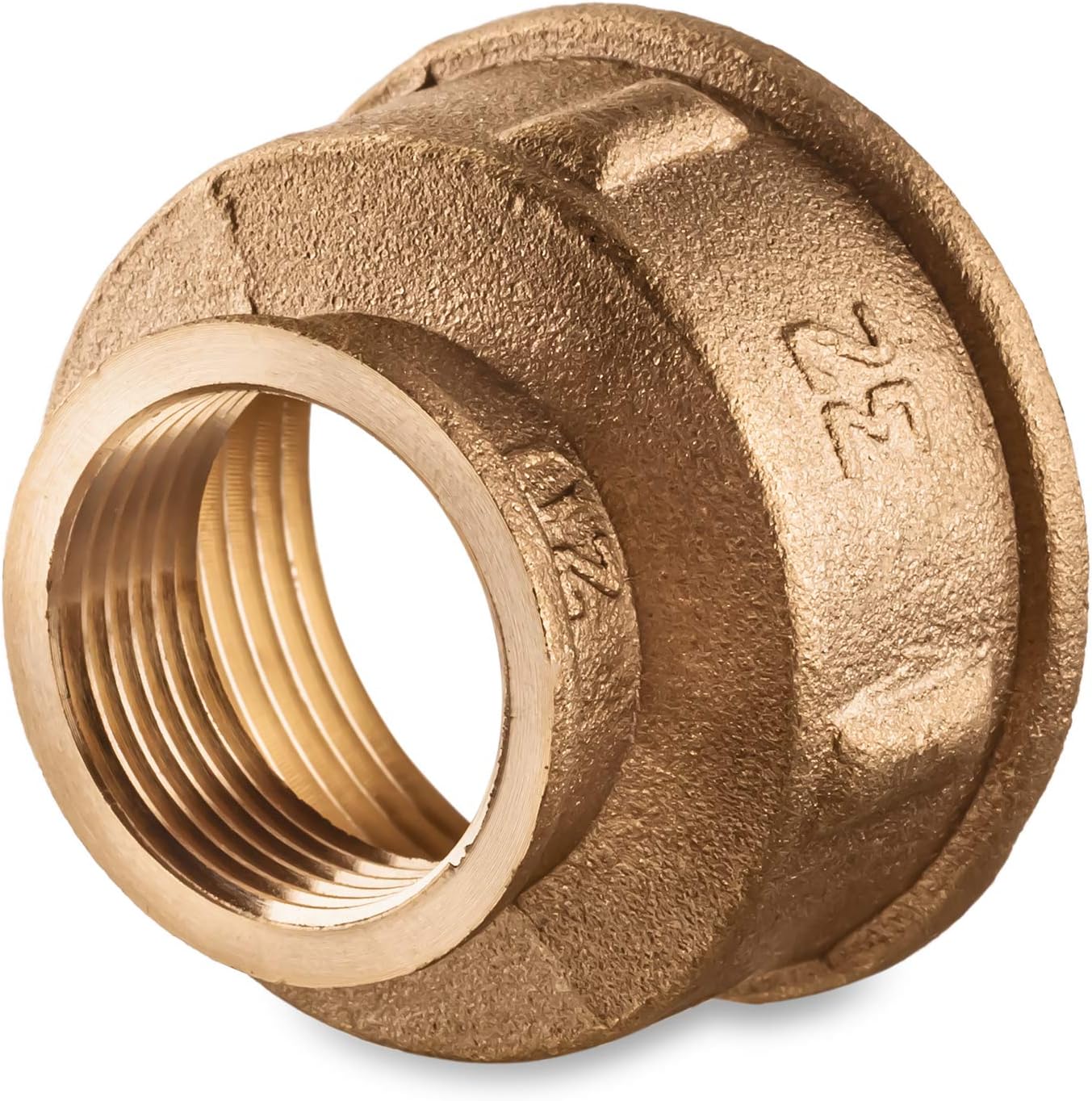 Amazon.com: Pipe Fittings Brass Coupling 3/4" Female x 1 ¼” Female ...