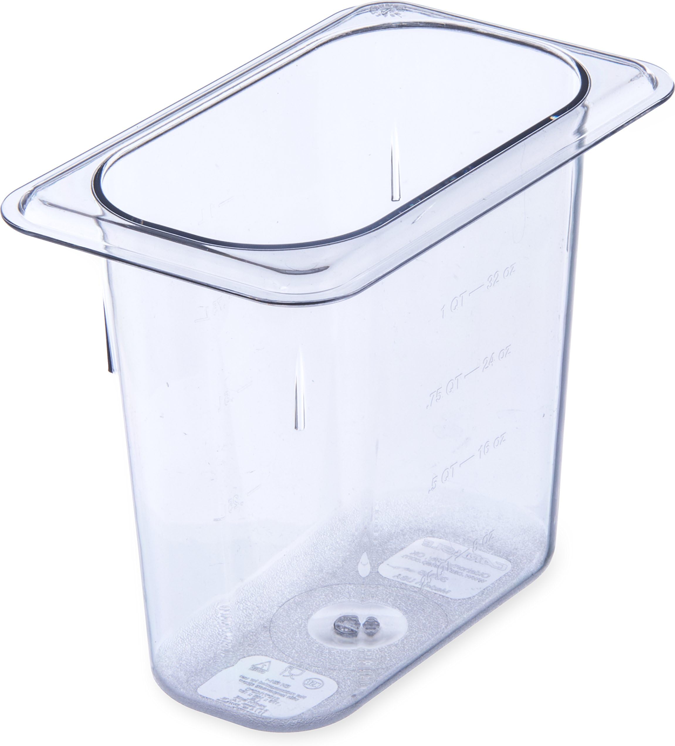 Amazon.com: Mumufy 12 Packs Plastic Clear Food Pan 1/9 Size Deep ...