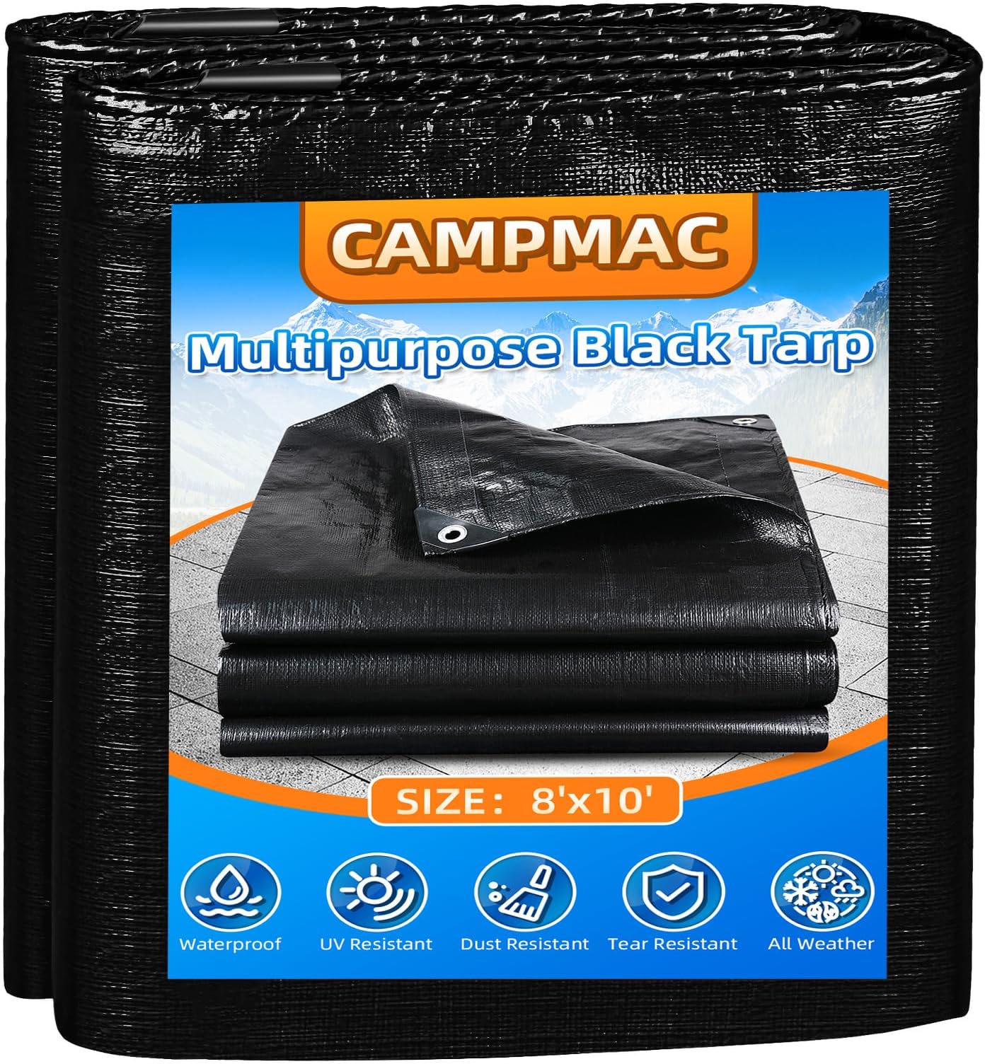 16x16 Black Tarp/Silo Cap - Tarps - Amazon.com