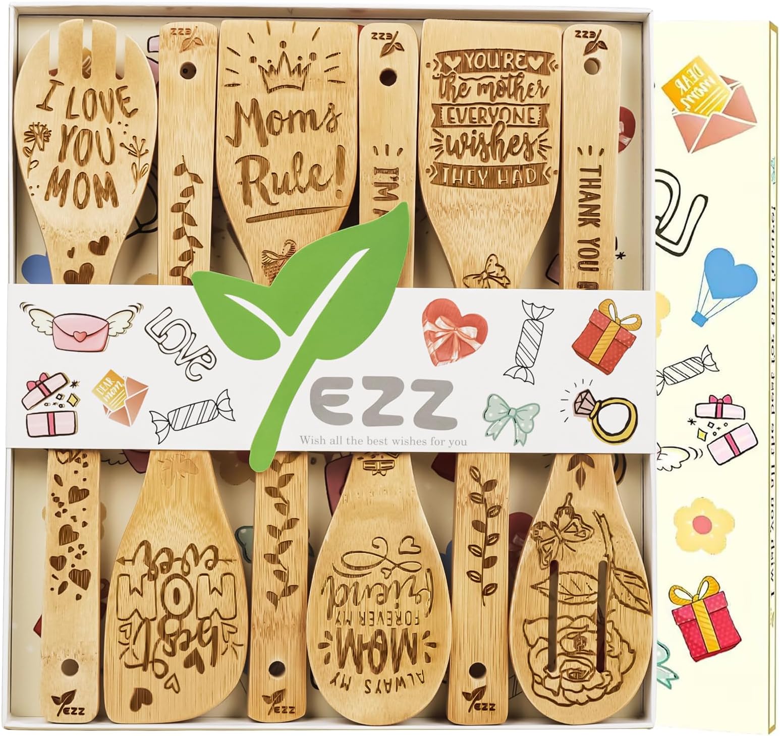 Amazon.com: Suttmin 8 Pieces Mother's Day Gifts for Mom Include 1 ...