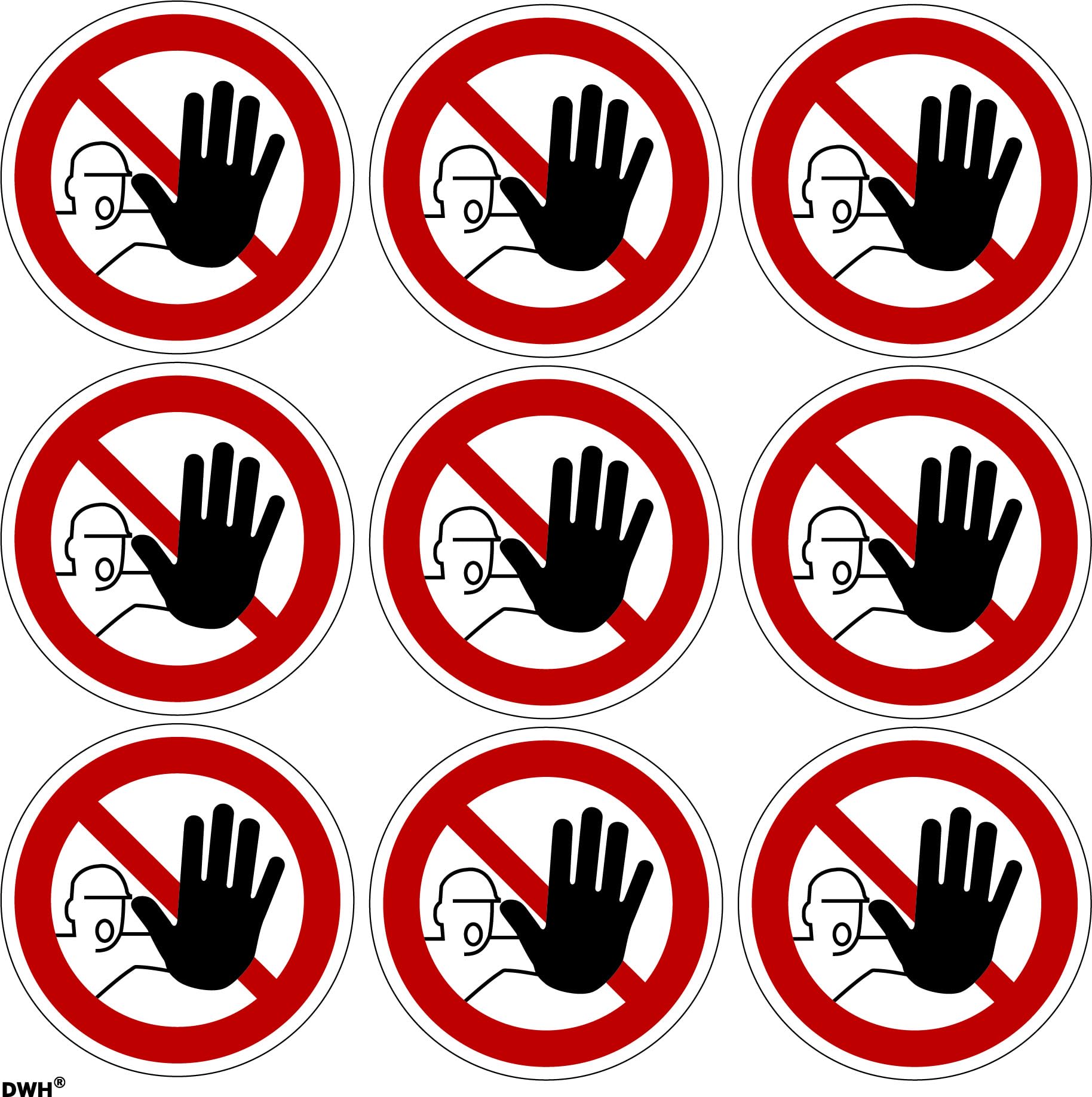 Warning Sign Showing Prohibited Banned Items At Security COVID 19