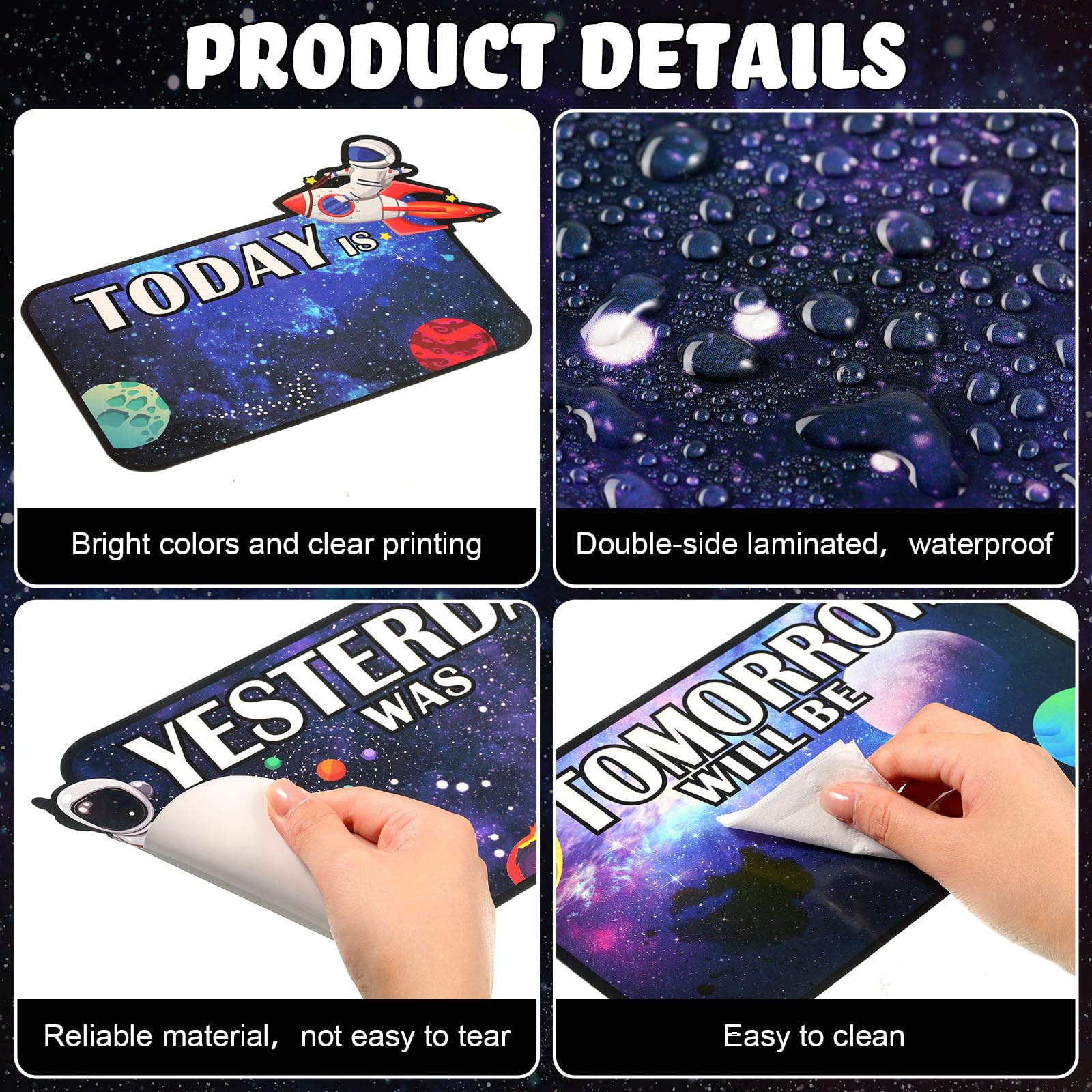 Snapklik.com : Cholemy 85 Pcs Galaxy Calendar Bulletin Board Set Outer ...