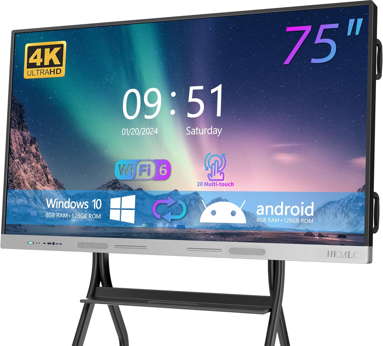 HKMLC Elite Dual 75 Inch Smart Board, 4K UHD Philippines | Ubuy