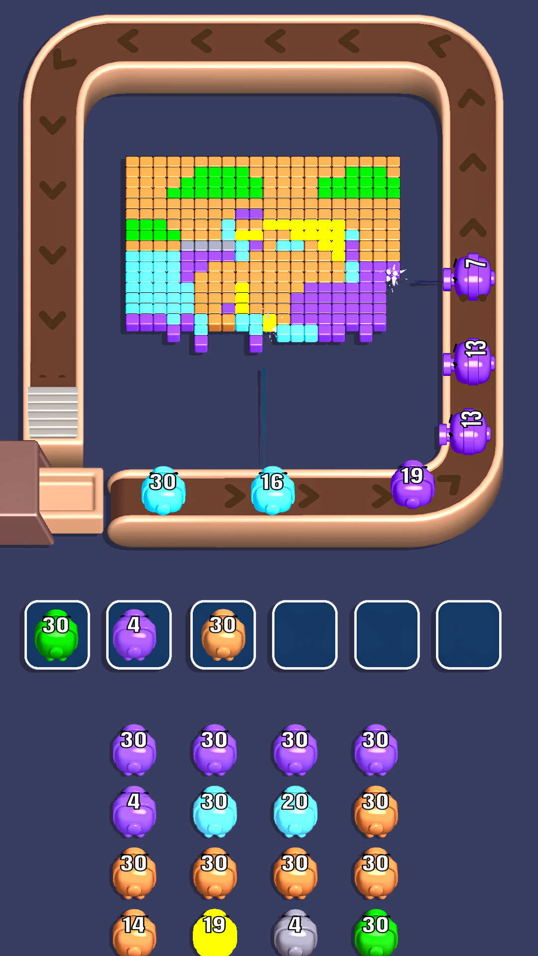 Pixel Flow Master Color Blast Puzzle: Pixel Blaze Shooter Matching ...