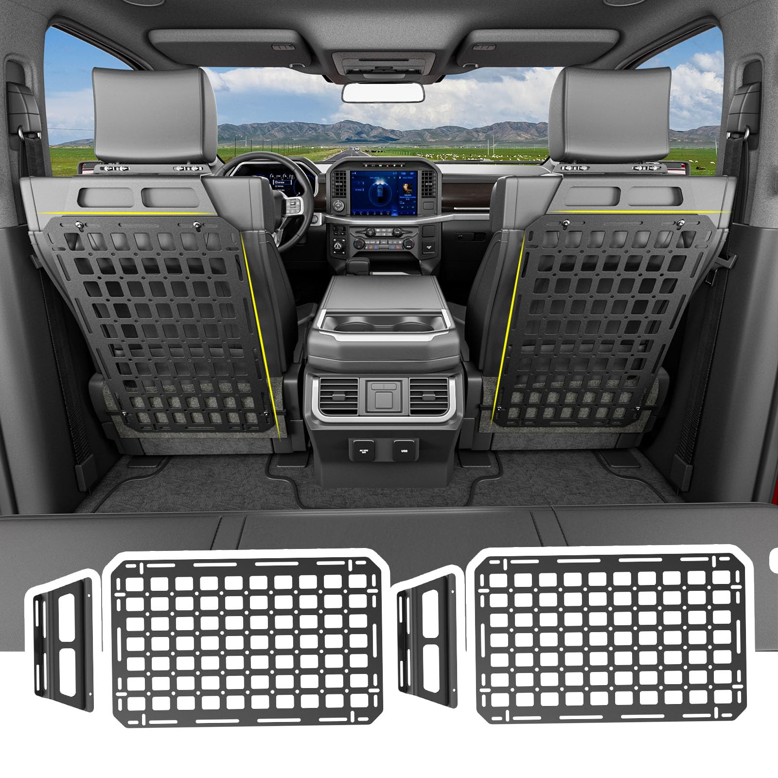 Amazon.com: SZYANG Seat Back Molle Panel Compatible with 2015-2024 Ford ...