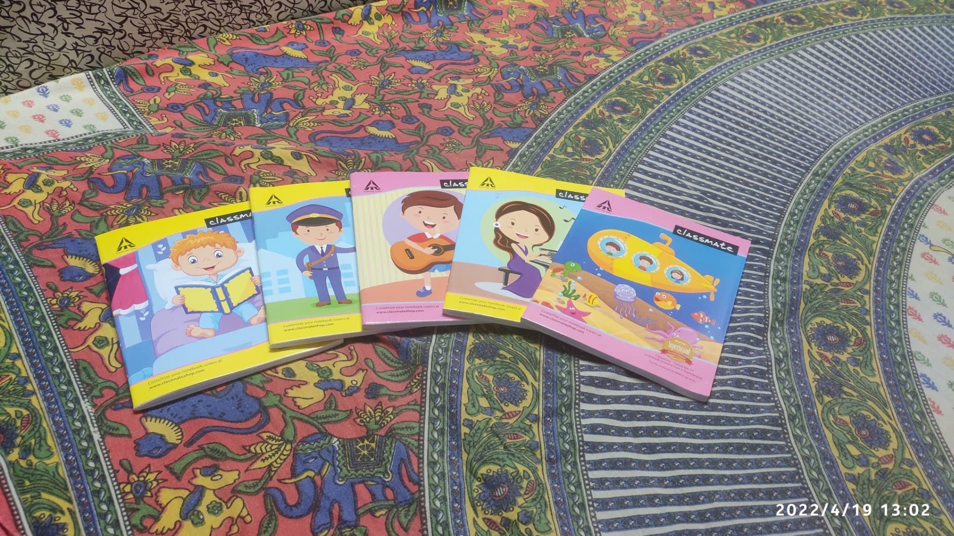 Classmate Notebook - Unruled, 172 Pages, 190 mm x 155 mm - Pack Of 5 ...