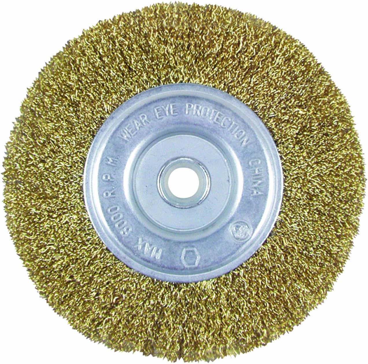 Amazon.com: Task T25647 6-Inch Fine Brass Coated Steel Crimp Wire Wheel ...