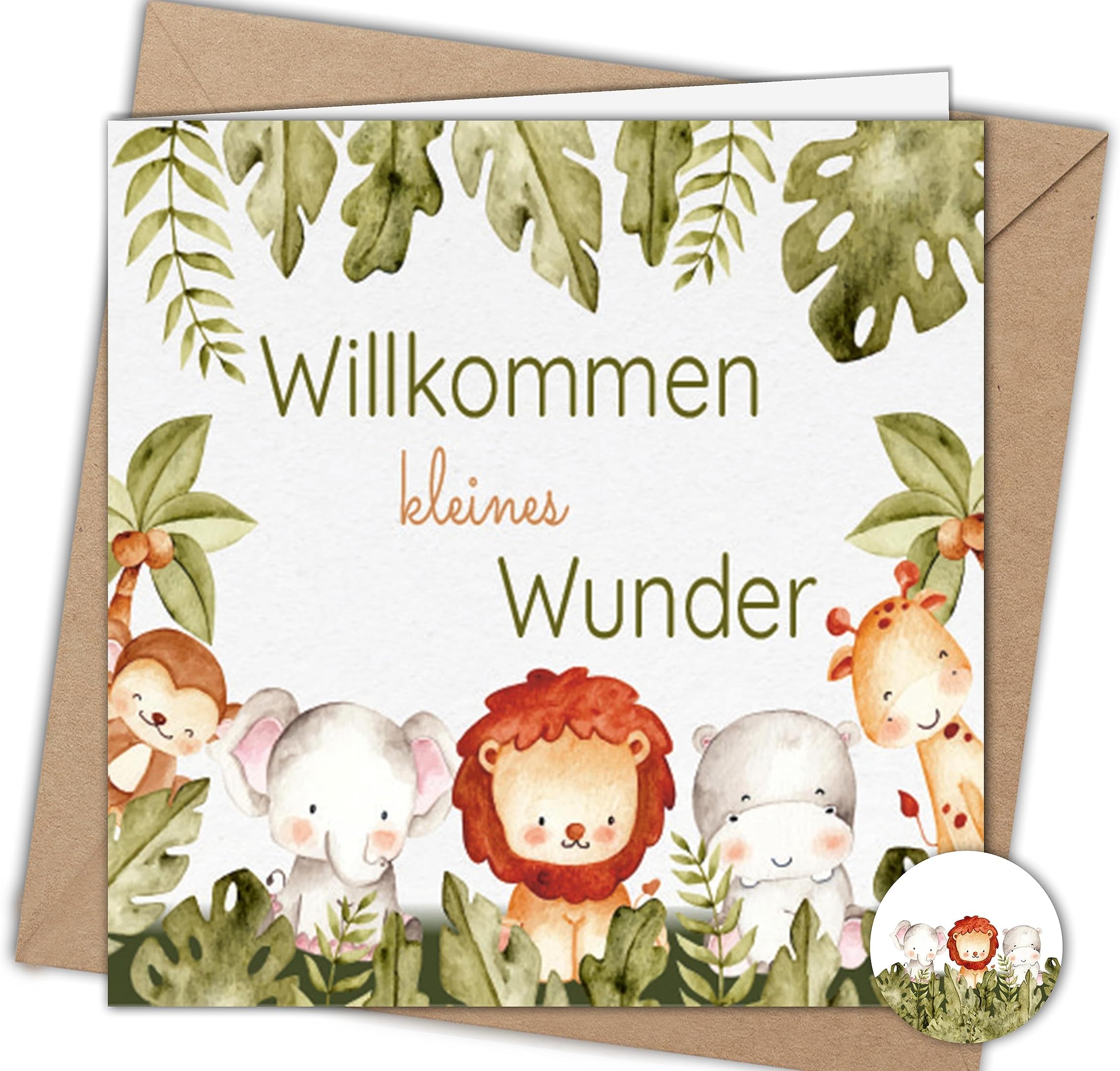 Edition Seidel Premium Glückwunschkarte zur Geburt mit Umschlag. Karte ...