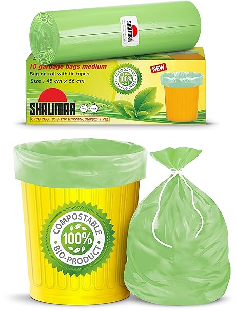 Shalimar Compostable/Biodegradable /Eco Friendly Garbage Bag 19 x 21 ...