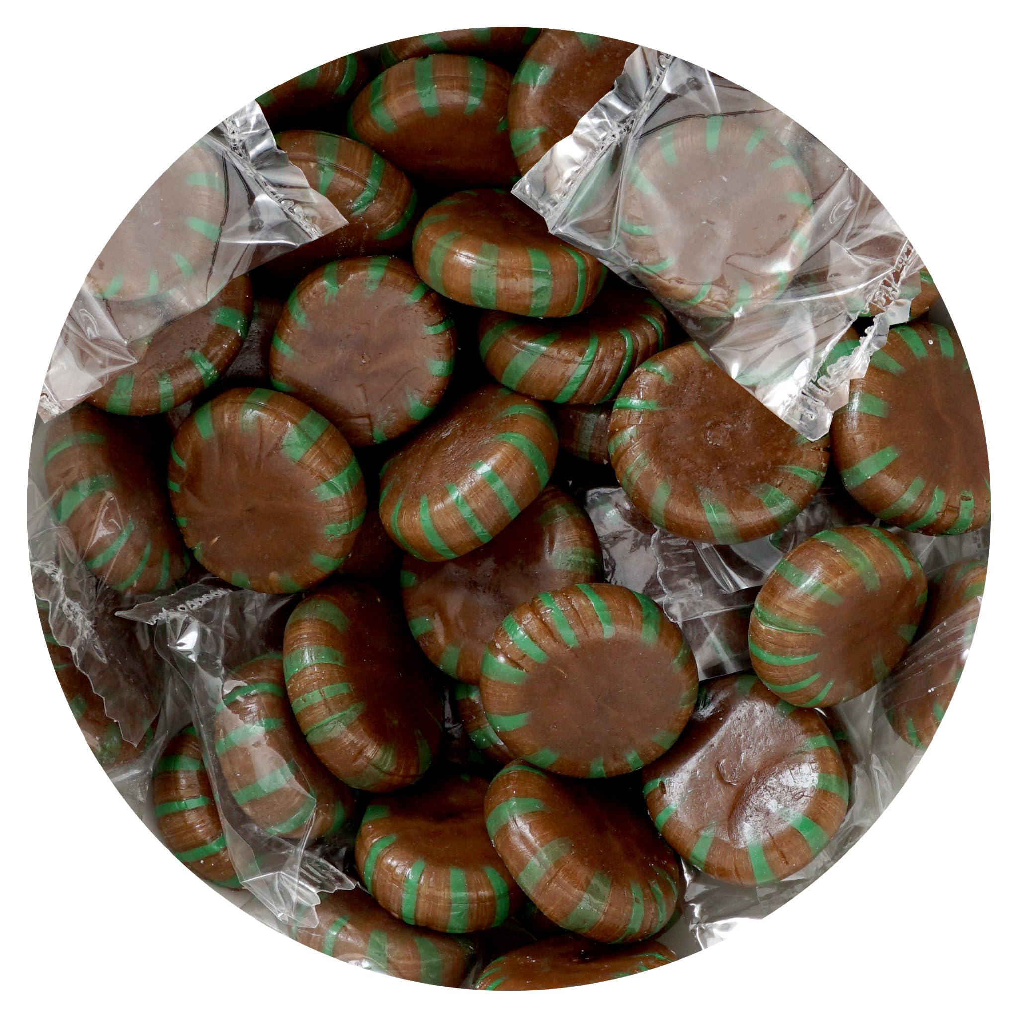 Amazon.com : Chocolate Starlight Mints Candy, 2 Pound Bulk Candy ...