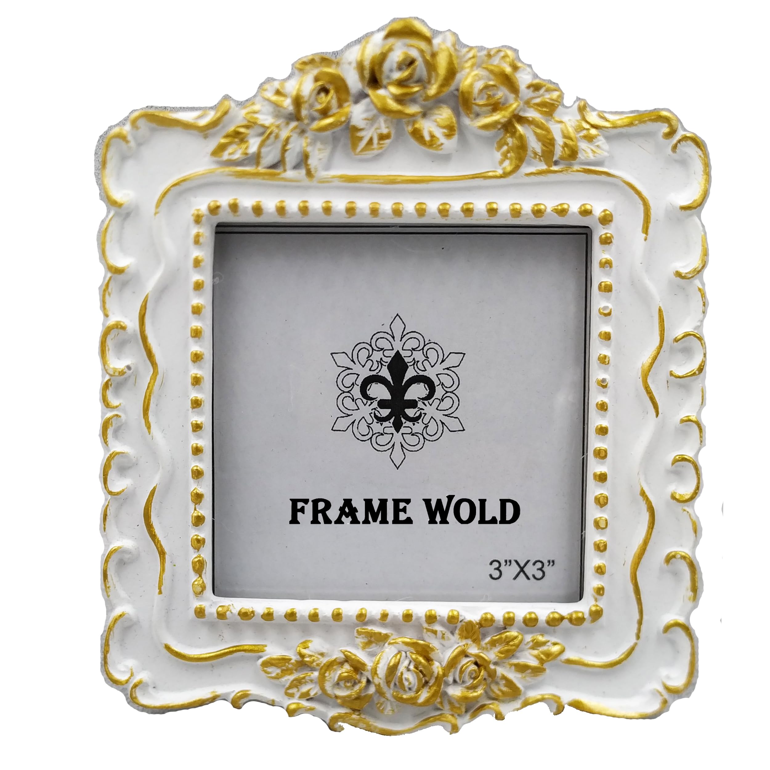 Amazon.com - FRAMEWOLD Resin Picture Frame 3x3 and Wood Frame ...