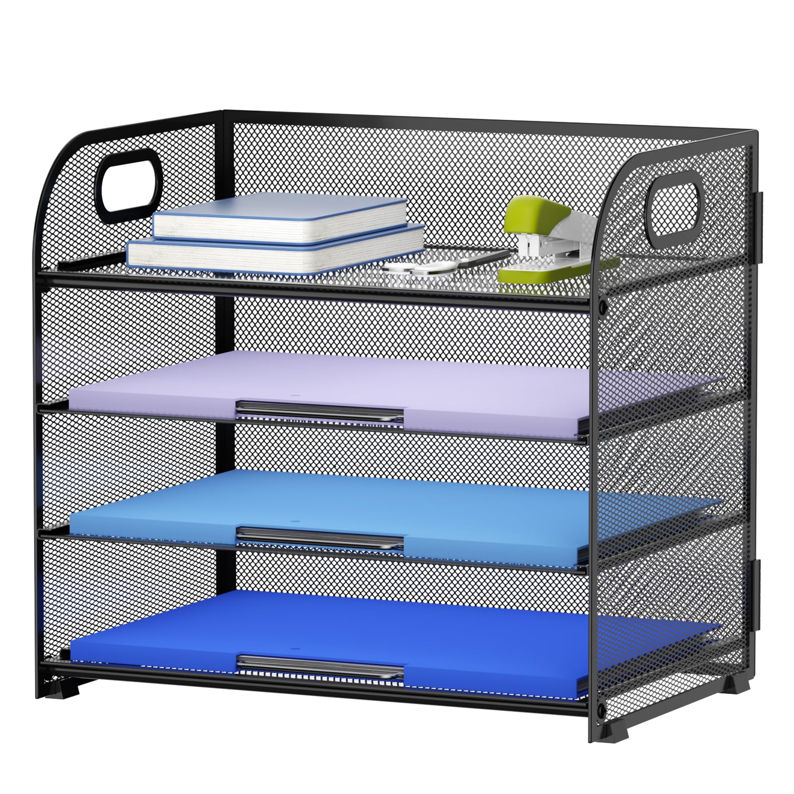 Amazon.com: Marbrasse Mesh Desk Organiser Tray, 4 Tier Letter Tray ...