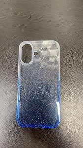 Amazon.com: JJGoo Compatible with iPhone 16 Plus Case Clear Glitter, Sparkle Soft TPU ...
