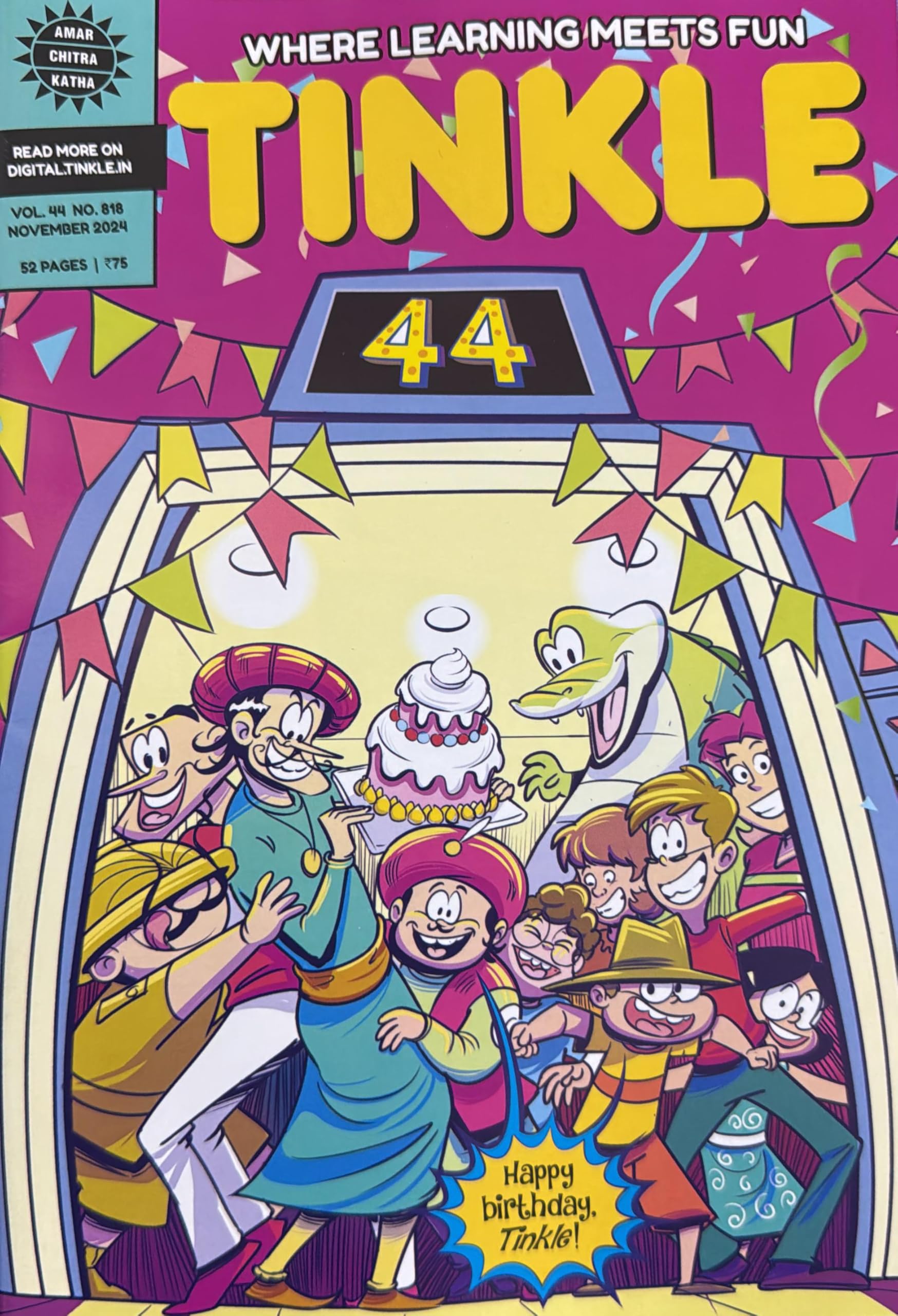 Buy Tinkle Kids Magazine, November 2024 Issue, Happy Birthday Tinkle Cover Book Online at Low ...