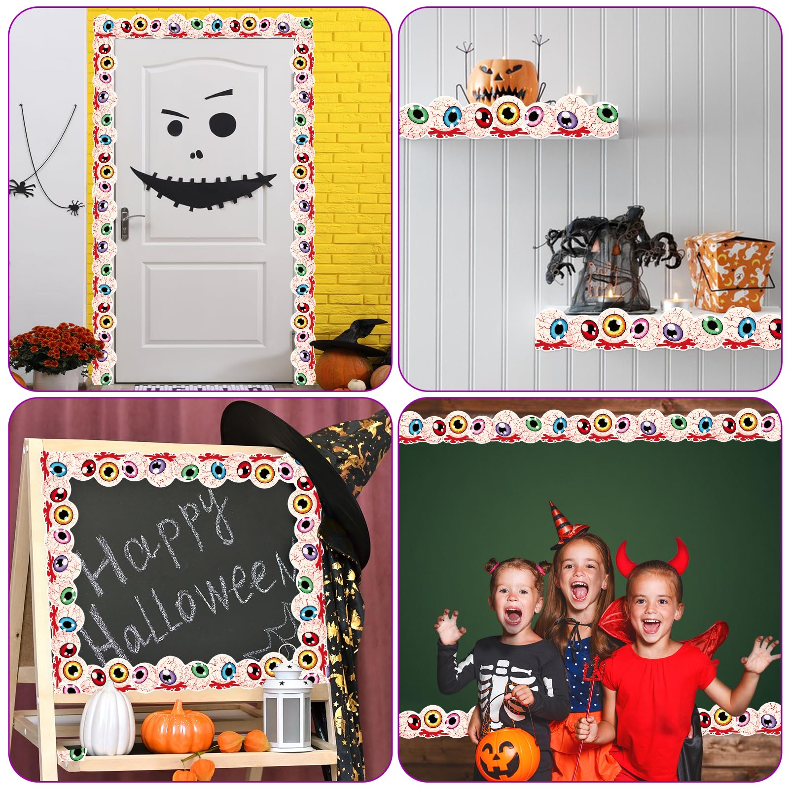 Snapklik.com : Halloween Spooky Borders, 65.6Ft Funny Halloween Themed ...