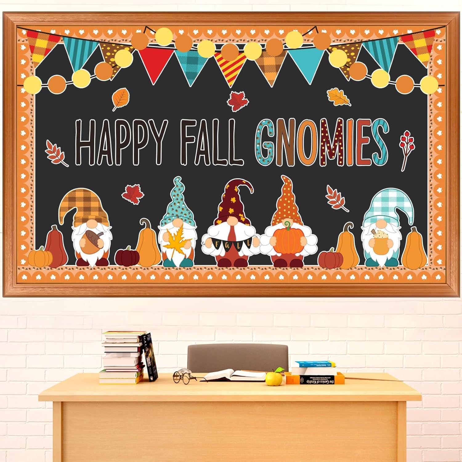 Thanksgiving Bulletin Board Decorations Fall Gnomes Bulletin Board Set ...