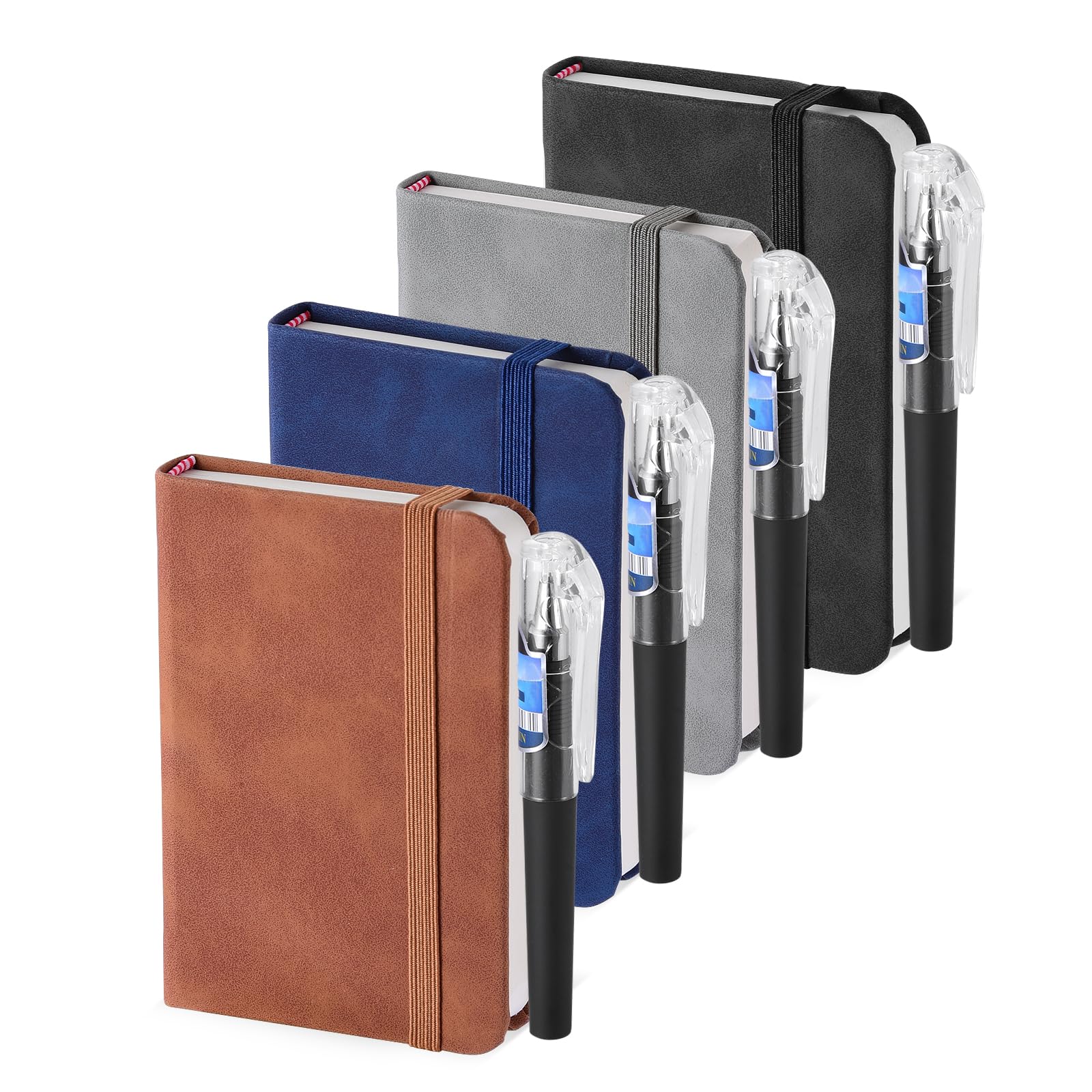 ZWQLZG 4pcs Pocket Notebook A7 Small Note Pads, Pocket Notebook with ...