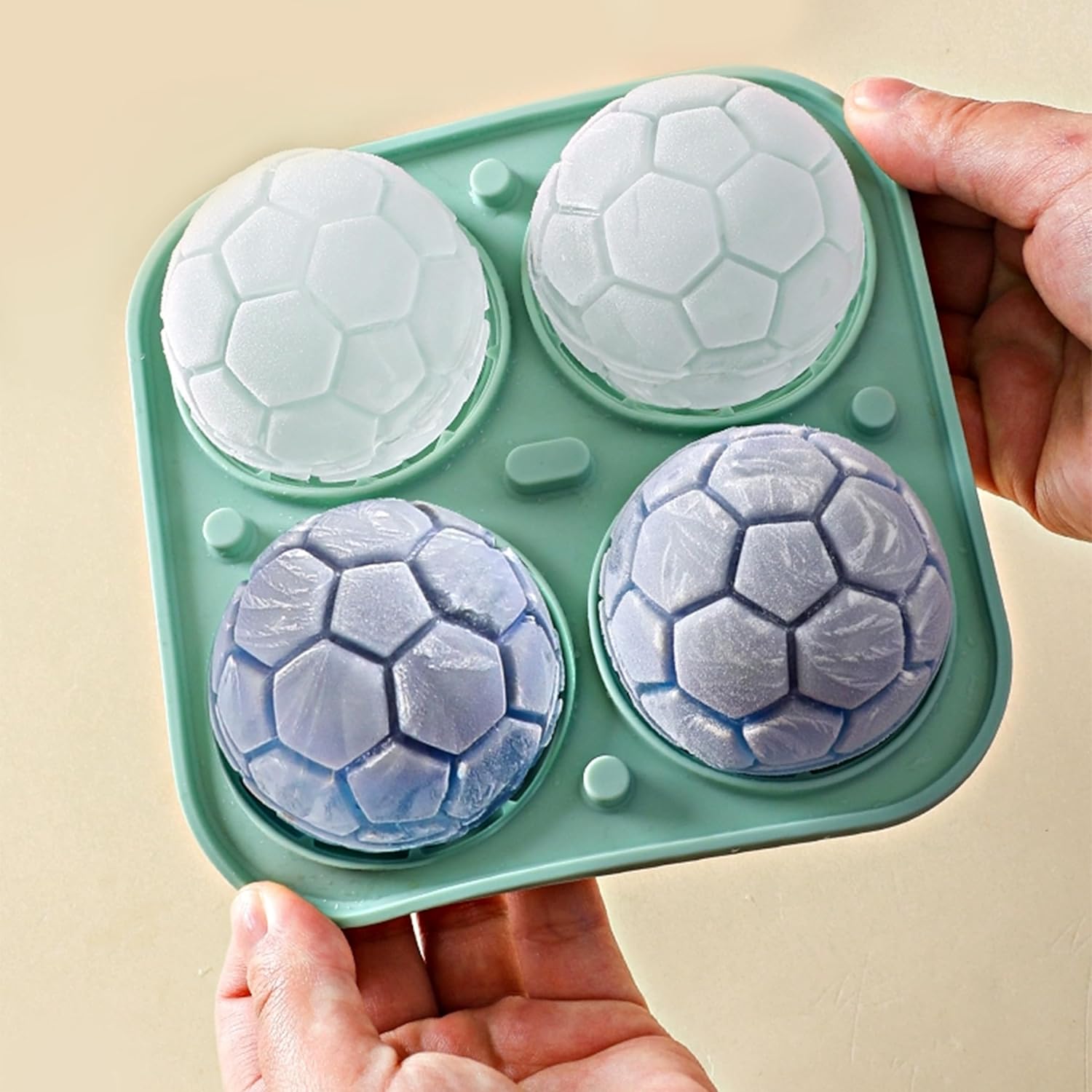 Amazon.com: Ice Block Silicone Mold Creative LargeSized Football Ice ...