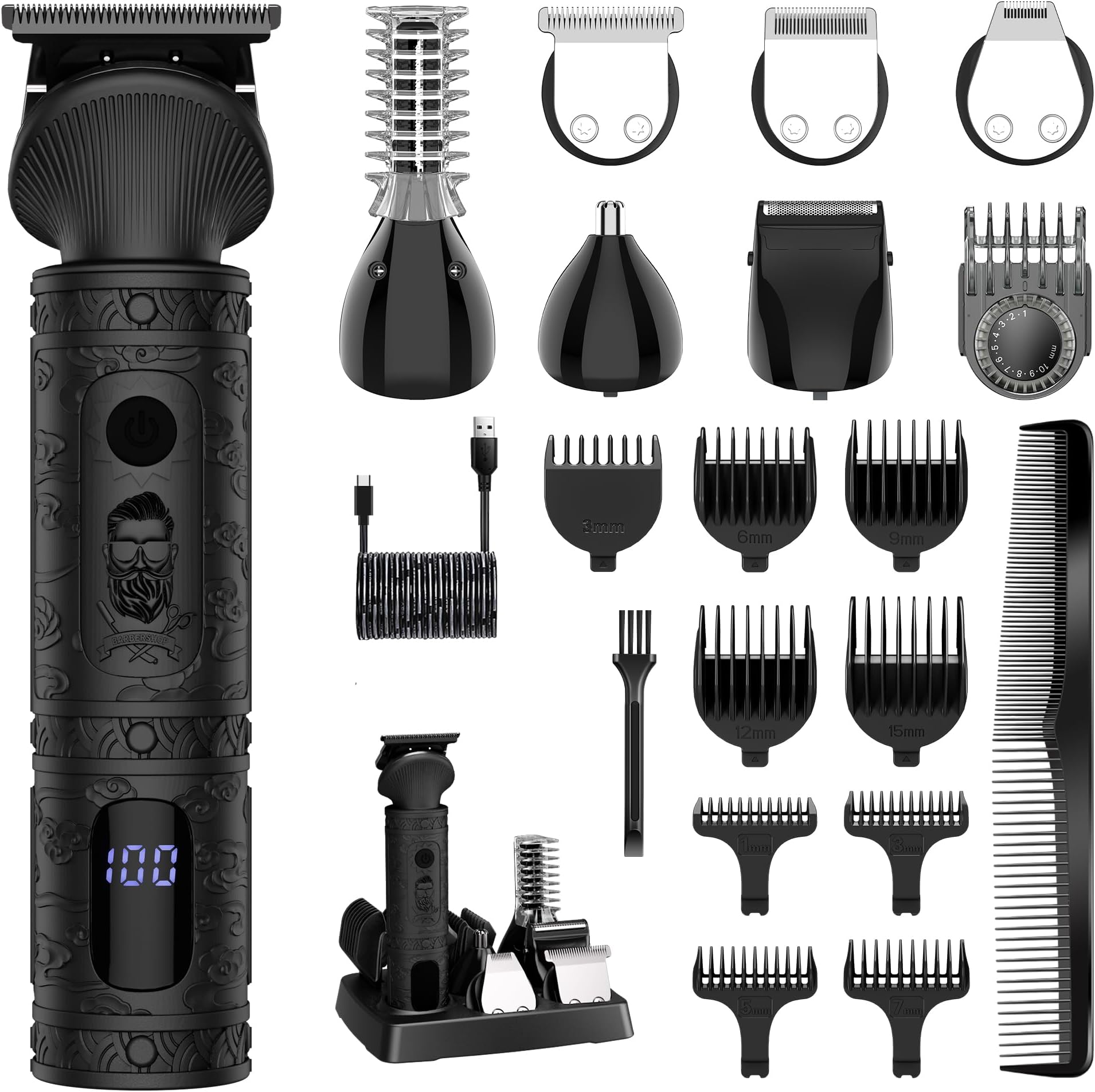 Amazon.com: Brightup Beard Trimmer for Men - Electric Razor & Shaver ...