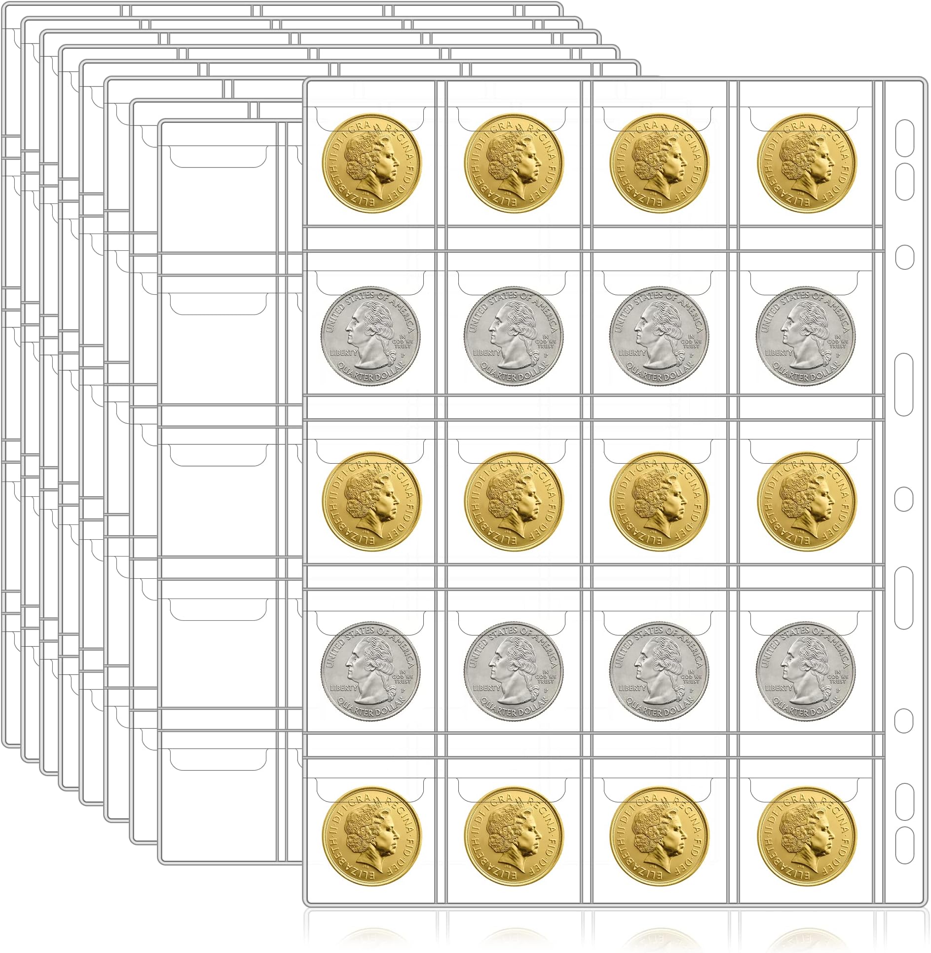 Amazon.com: Fubeasi Coin Collection Holder Album Book for Collectors ...