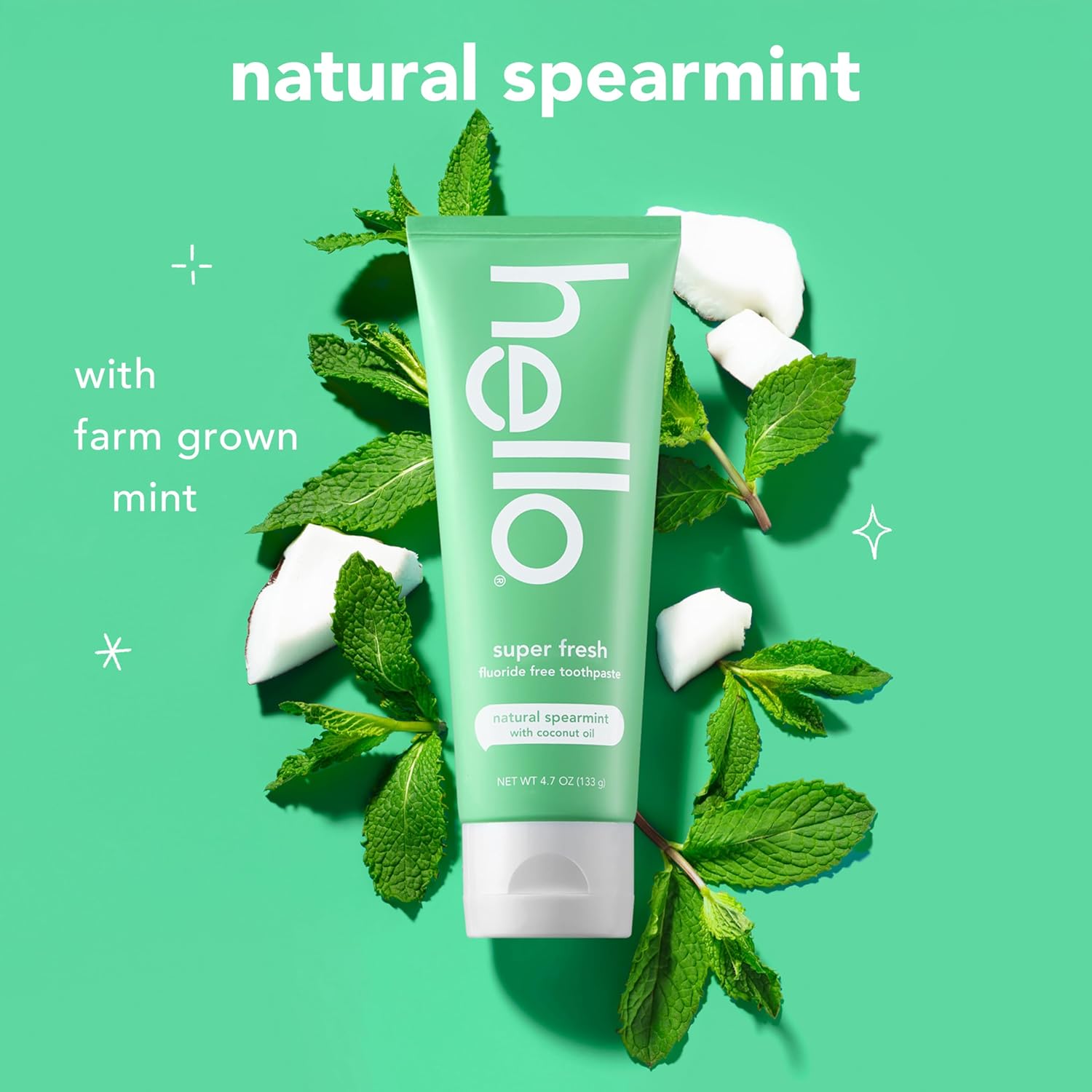 hello Super Fresh Fluoride Free Toothpaste, Toothpaste for Bad Breath ...
