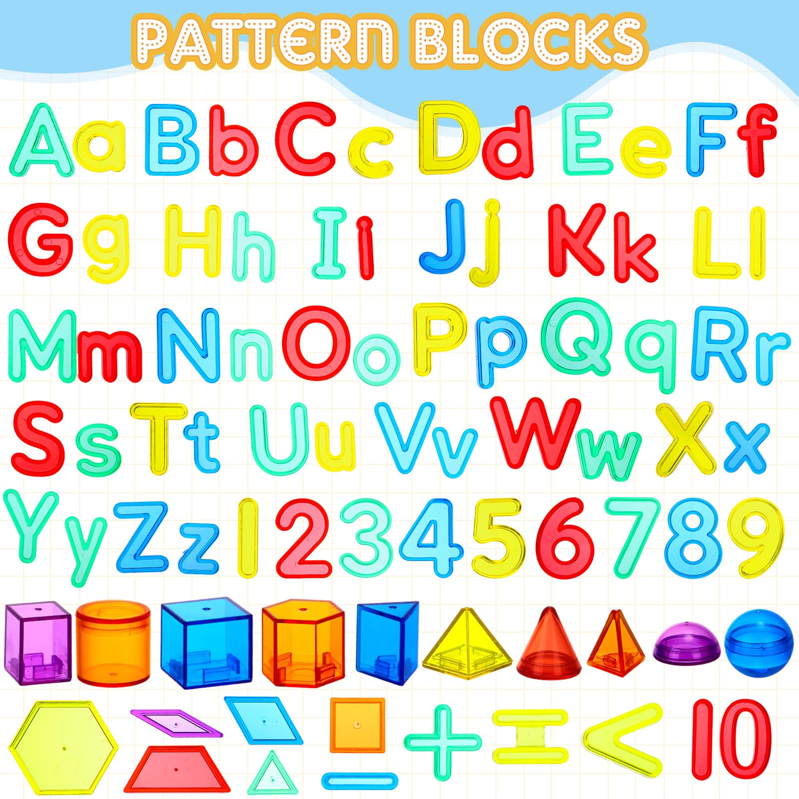 Snapklik.com : 268 Pcs Transparent Letters And Numbers Translucent ...