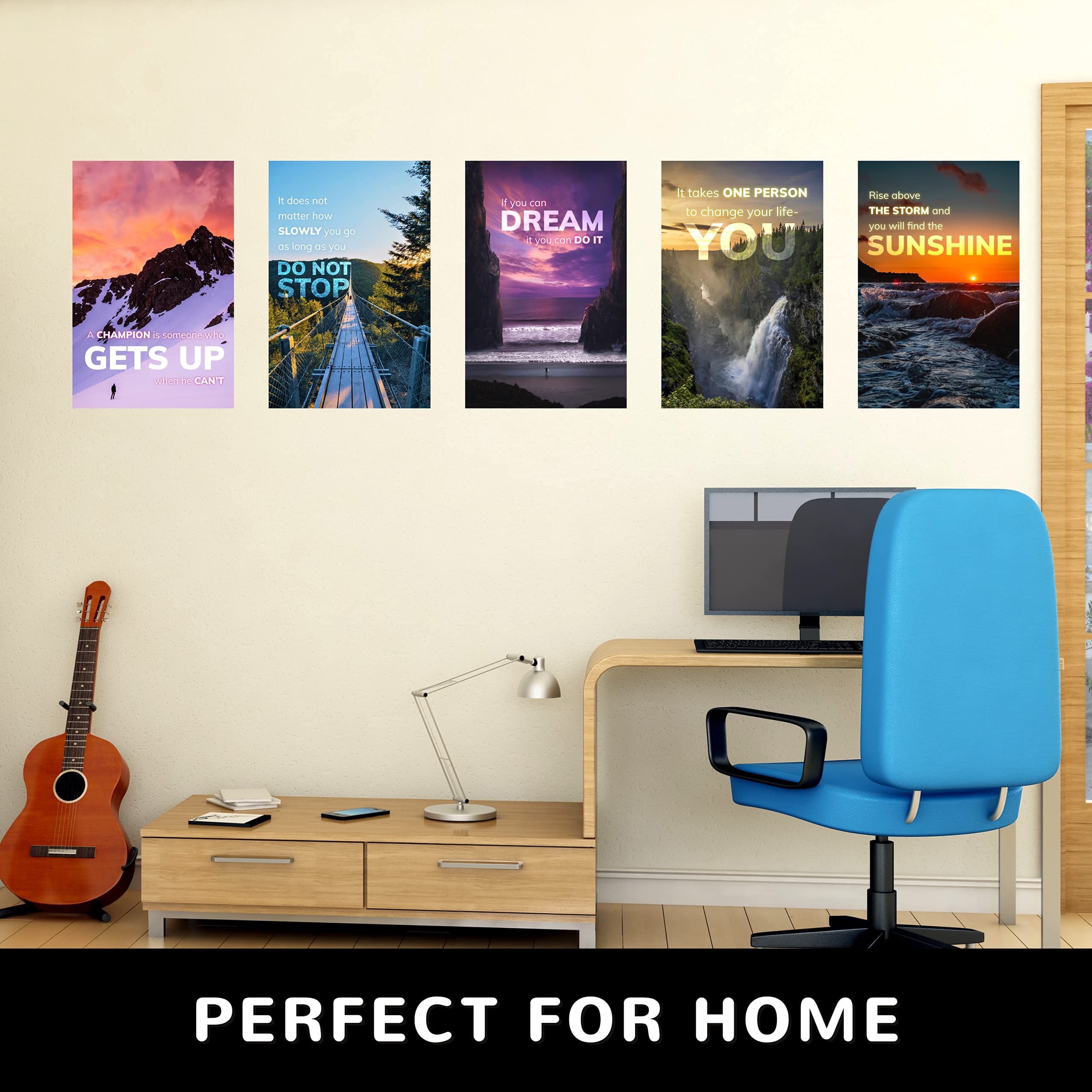 6 Inspirational Posters – Motivational Wall Art for Home, Motivational ...