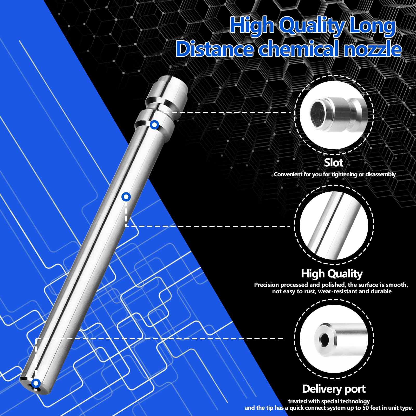 Snapklik.com : Pressure Washer Long Range Chemical Nozzle For Ladder Saver