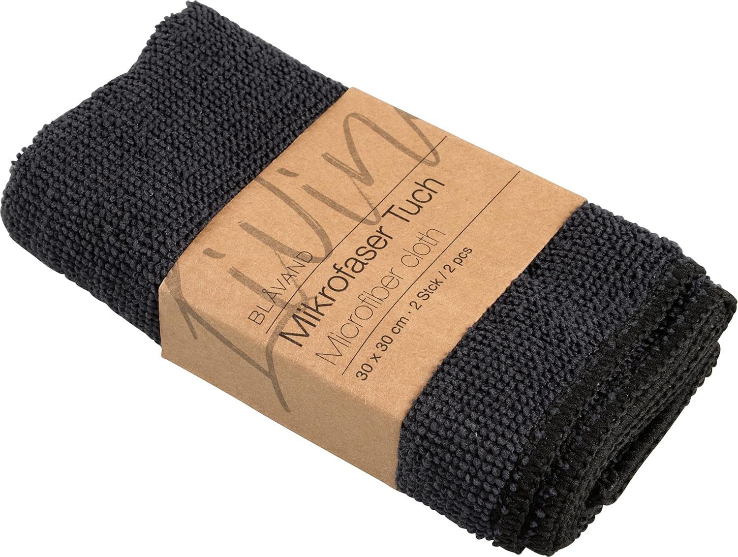 ENA Living 2-pack Black Microfibre Cloth, 30 cm x 30 cm (1999903905 ...