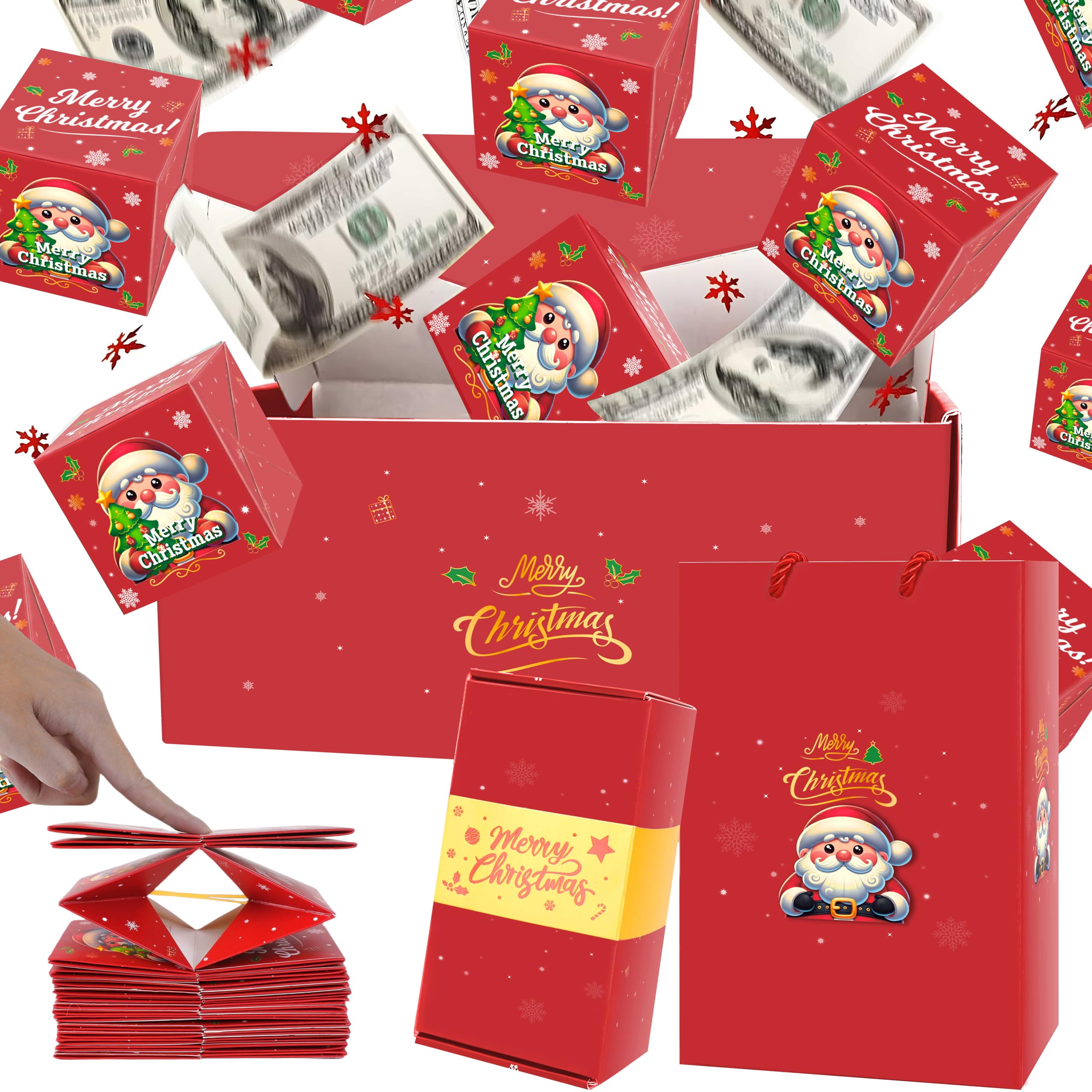 Amazon.com: 80UncleKimby Christmas Surprise Gift Box for Money - Pop Up ...