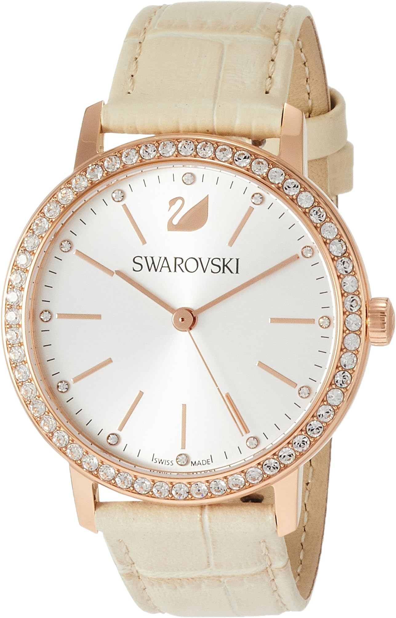 Amazon.co.jp: [スワロフスキー] 腕時計 Crystalline Delight 5580541 レディース ホワイト : ファッション