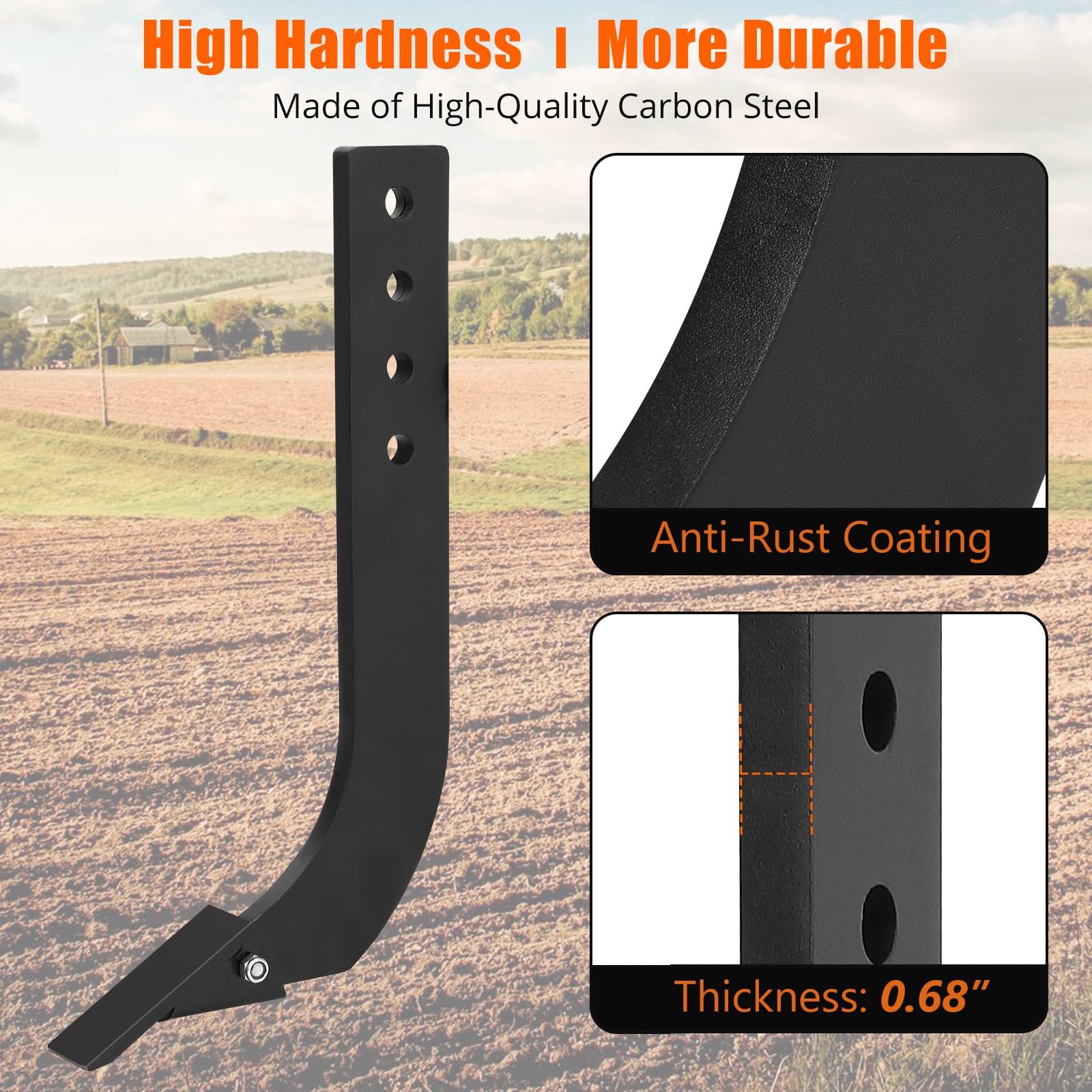 Snapklik.com : Hipicute Box Blade For Tractor, 18 Inch Ripper Shanks ...