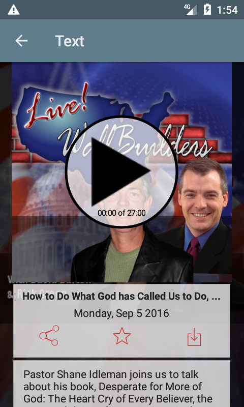 Wallbuilders Live! - App on Amazon Appstore