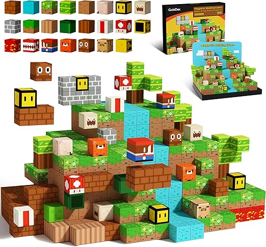 GobiDex Magnetic Blocks Toddler Toys for Boys Girls 3+, Game-Based ...