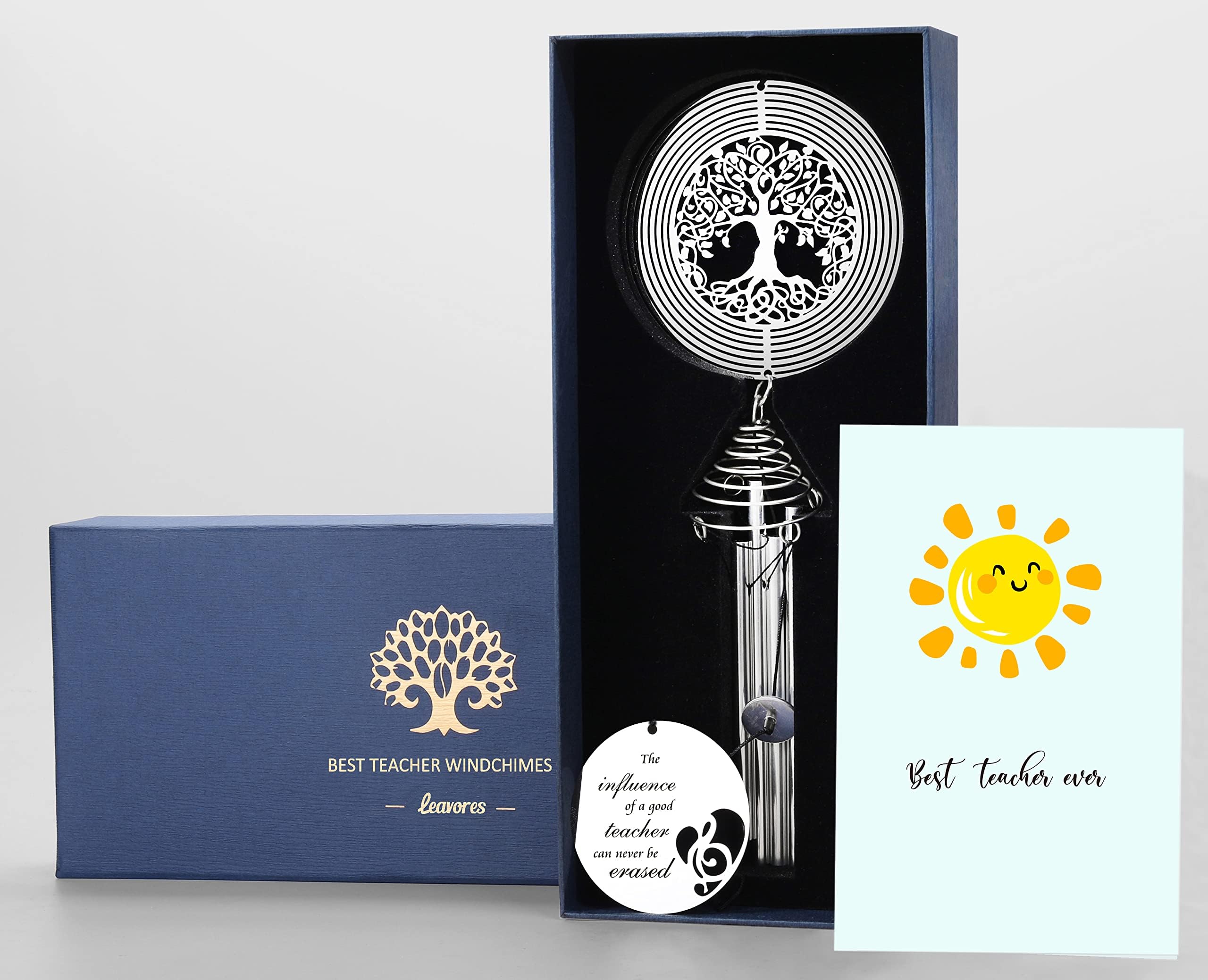 Amazon.com : Thank You Wind Chimes with Tree of Life Wind Spinner ...