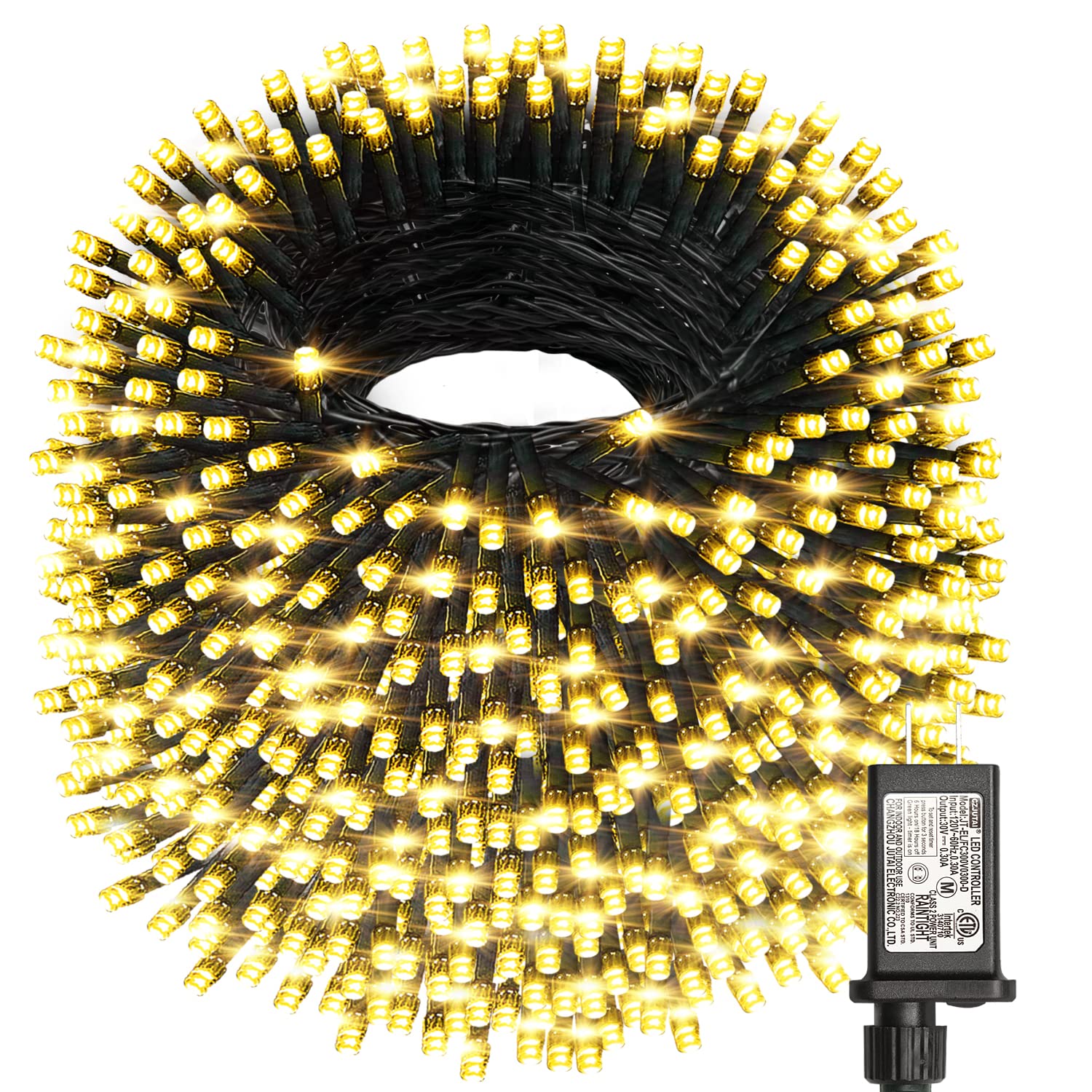 1000 Led Christmas Lights, Plug in 8 Lighting Modes Waterproof, Outdoor ...