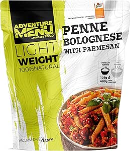 Adventure Menu Penne Bolognese Reg Pack - 105g (460 kcal) : Amazon.co.uk: Sports & Outdoors