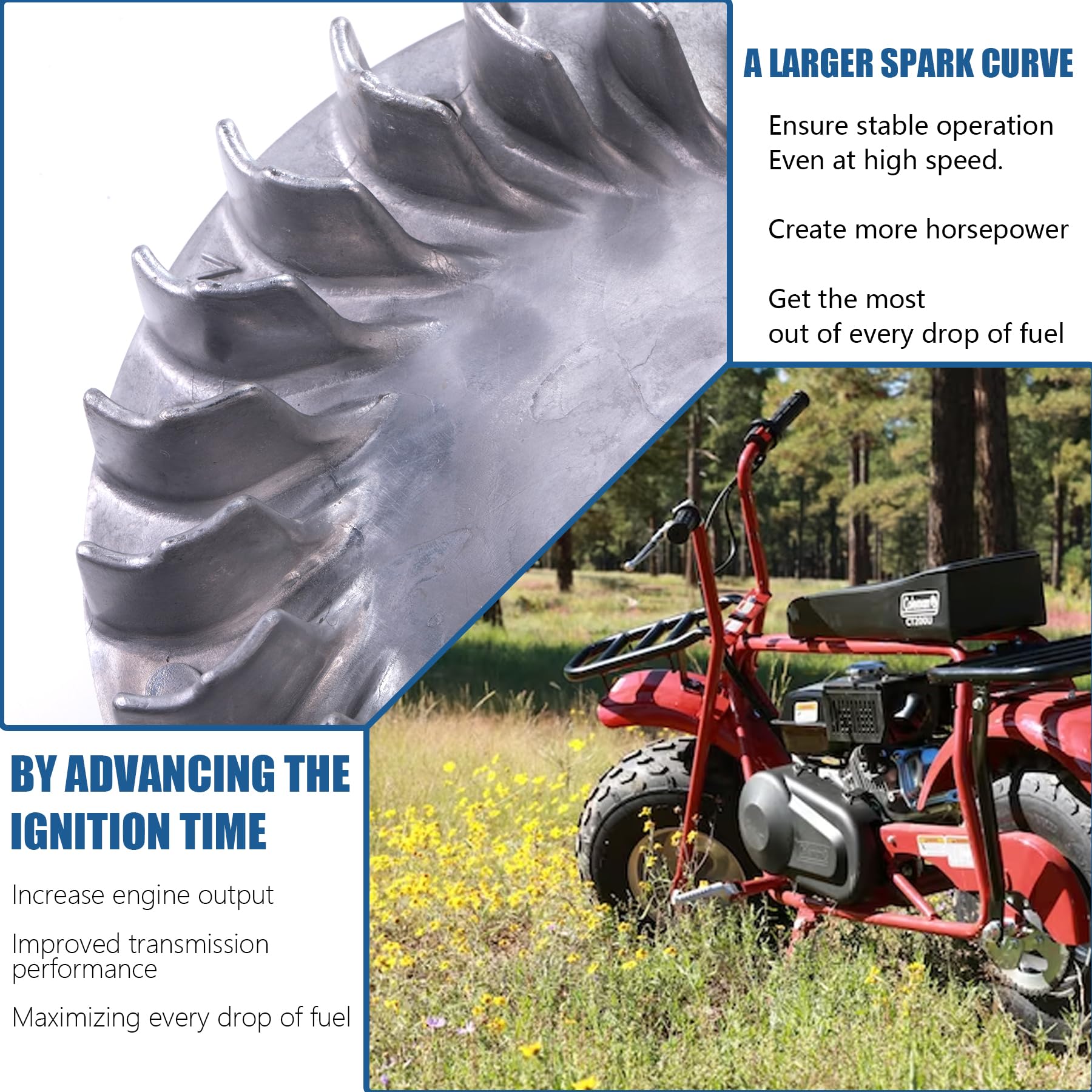 212 Flywheel Aluminum Performance Flywheel - 10K RPM Upgrade For ...