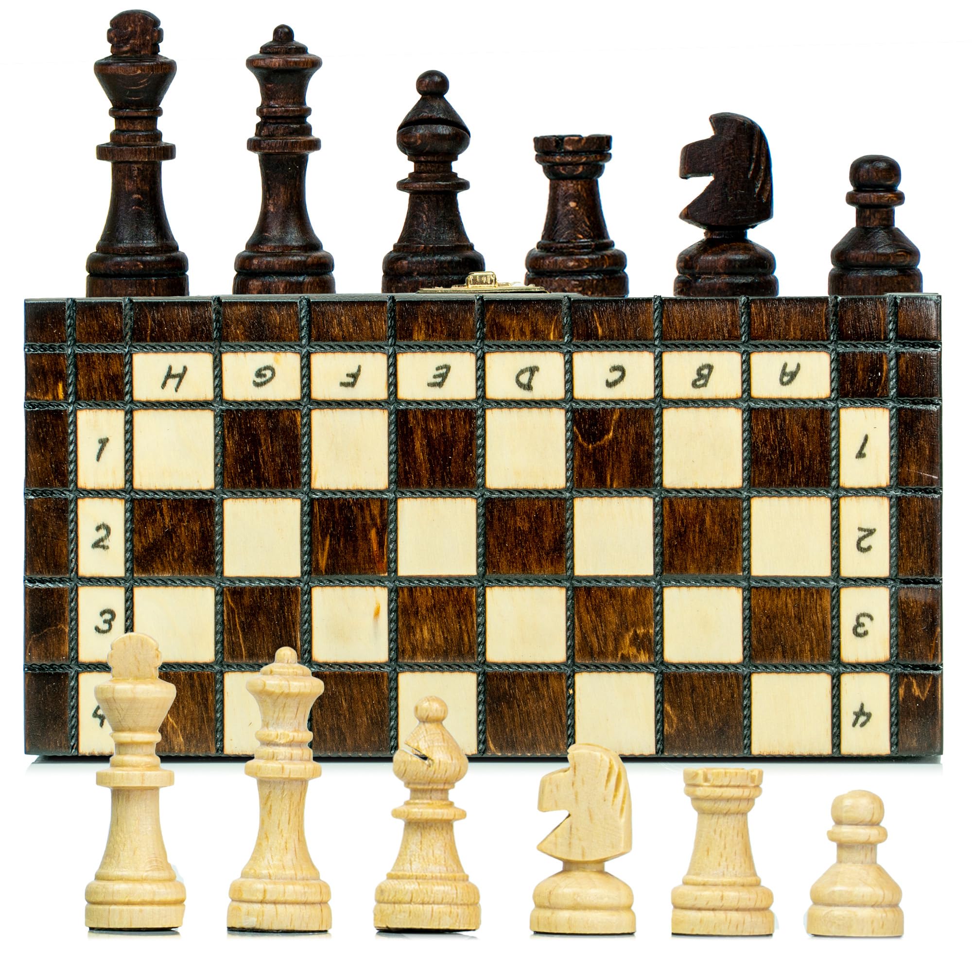 Scacchiera in Legno Professionale Scacchi 21 cm - Chess, Scacchiere Set ...