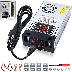 Amazon.com: BOSYTRO Upgraded AC to DC Converter 5V 12V 24V 30V DC Power Supply Adjustable 0-30V ...