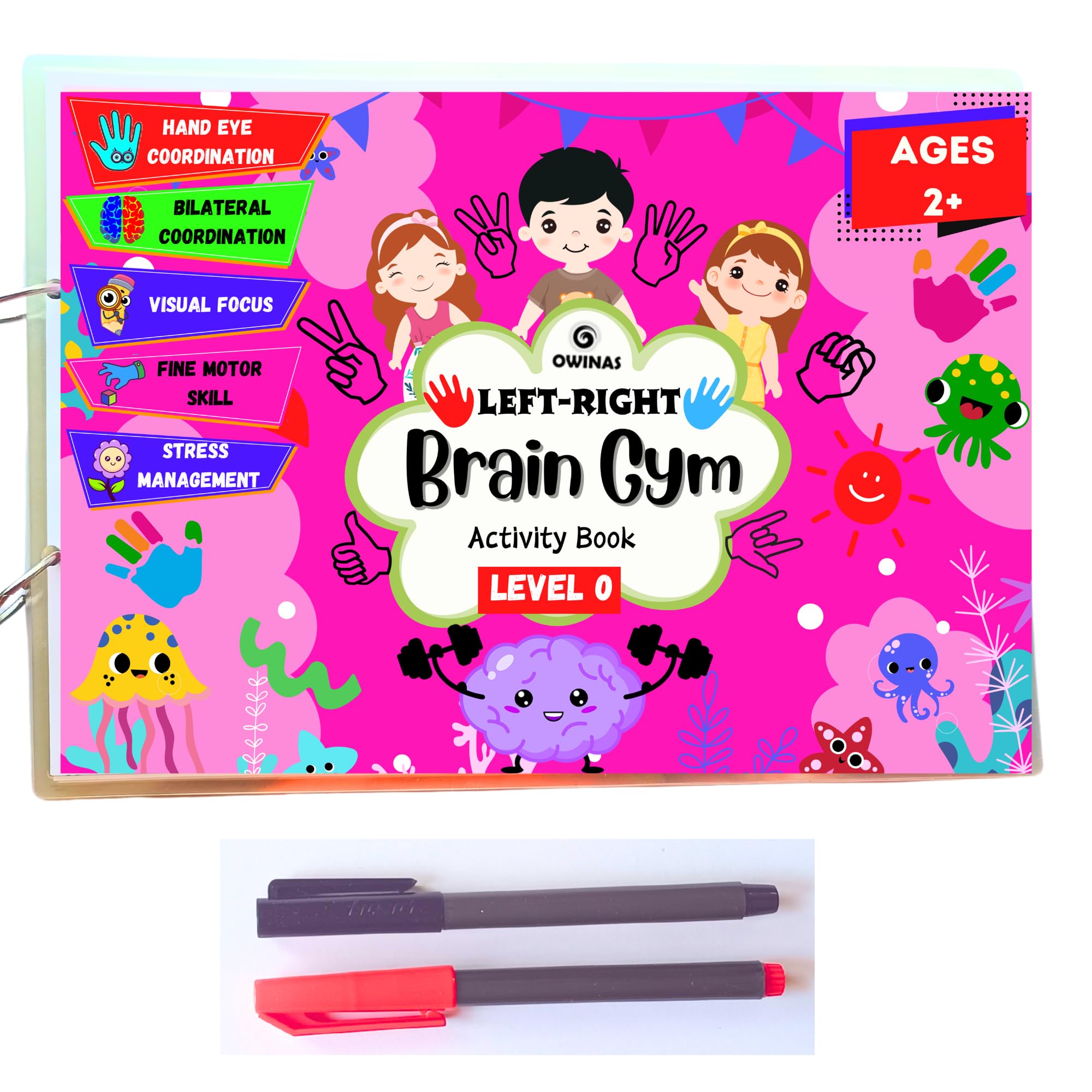Left Right Brain Gym Activity Book Level 0 For Kids | Desertcart INDIA