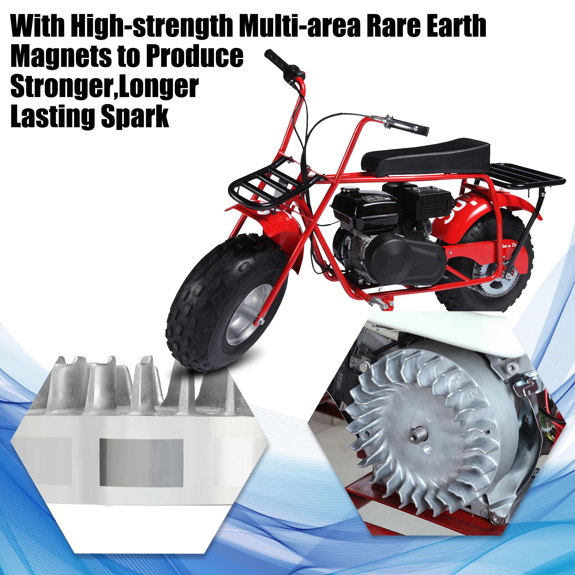 Snapklik.com : Upgrade Aluminum Flywheel 10krpm For CT200U CT200U-ex Non Hemi Predator 212cc ...
