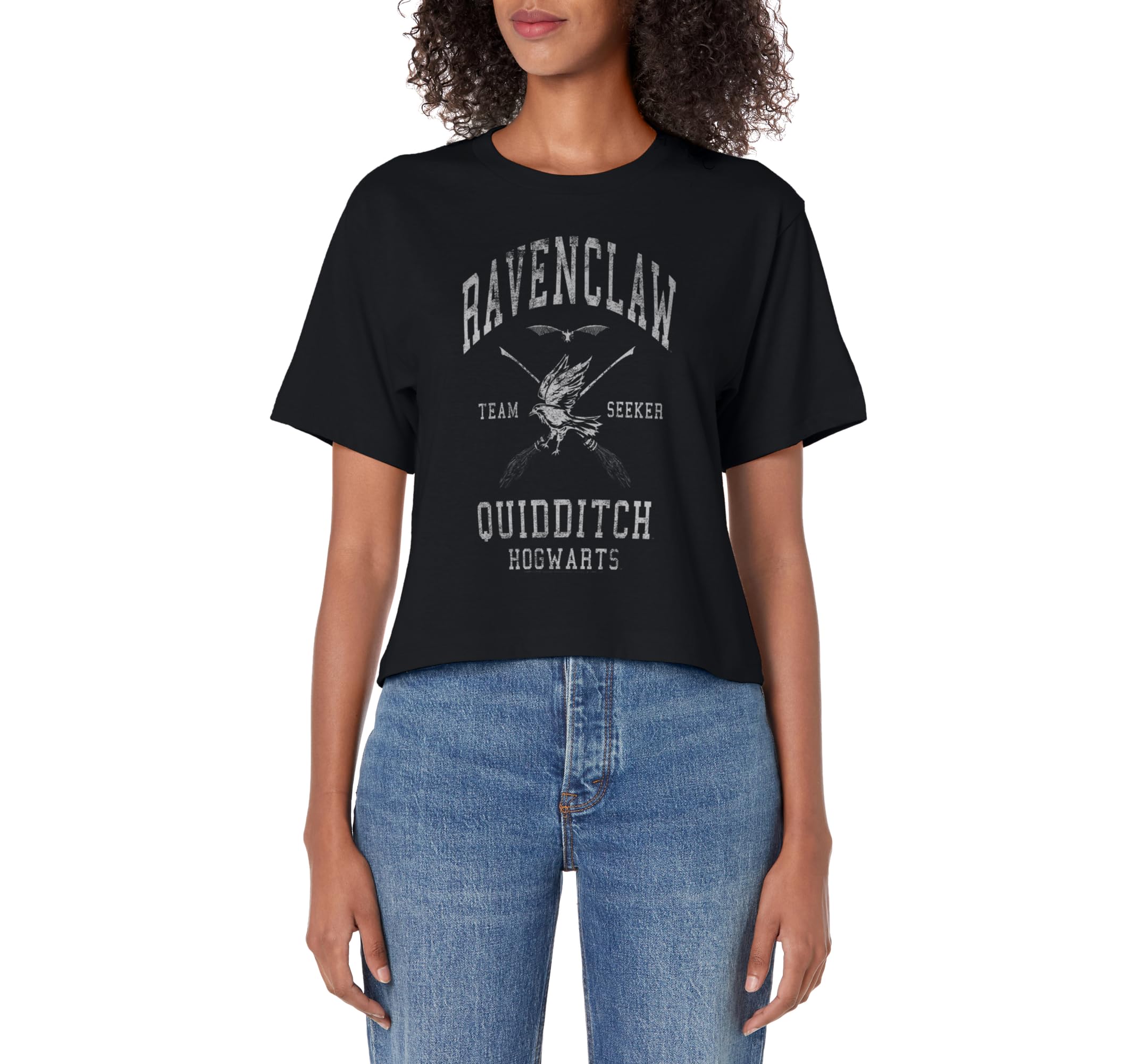 Harry Potter Ravenclaw Team Seeker Hogwarts Quidditch Women's Crop Top ...