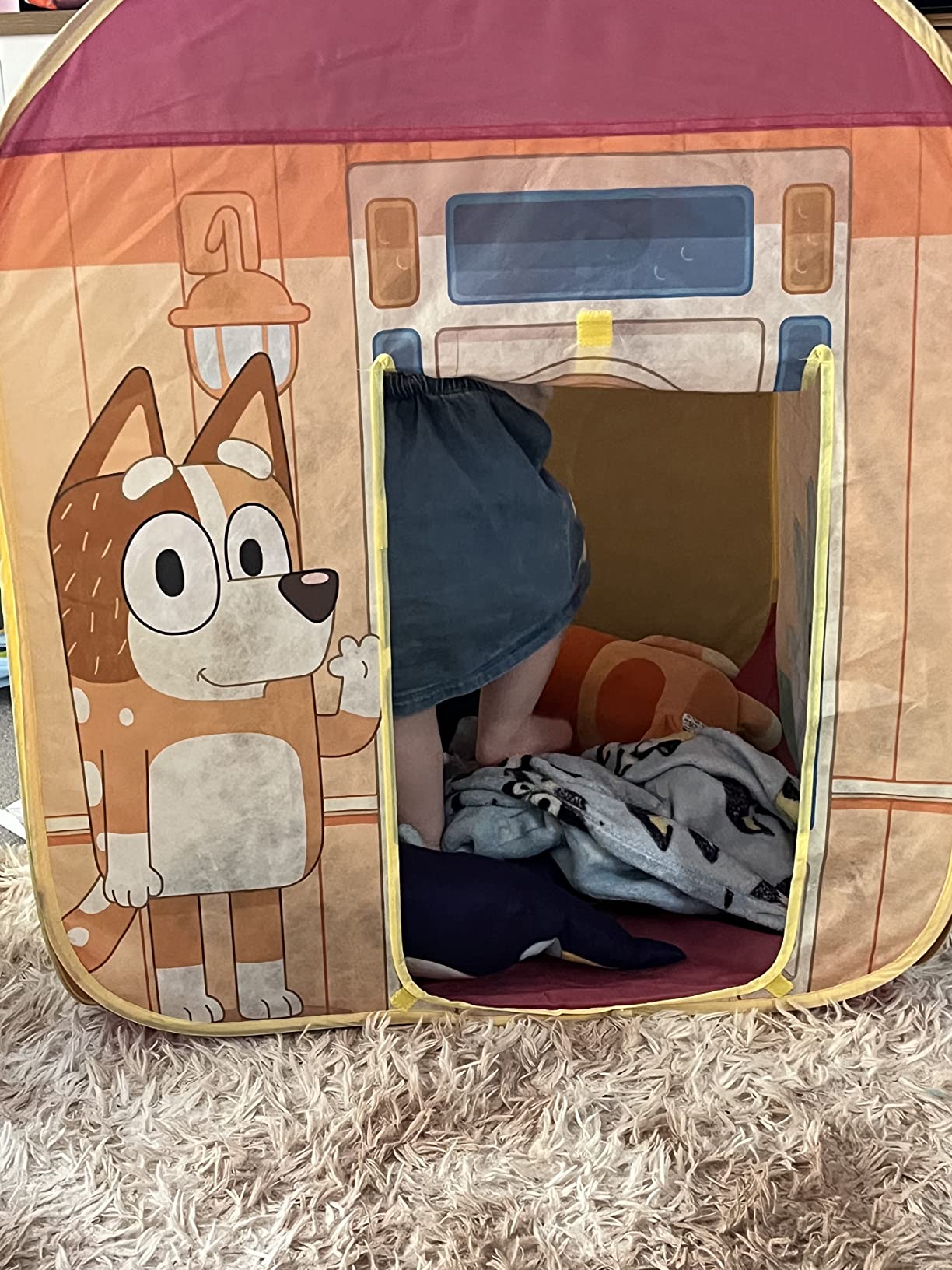 Bluey 13129 Pop House Play Tent &, 4WD Family Vehicle, with 1 Figure ...