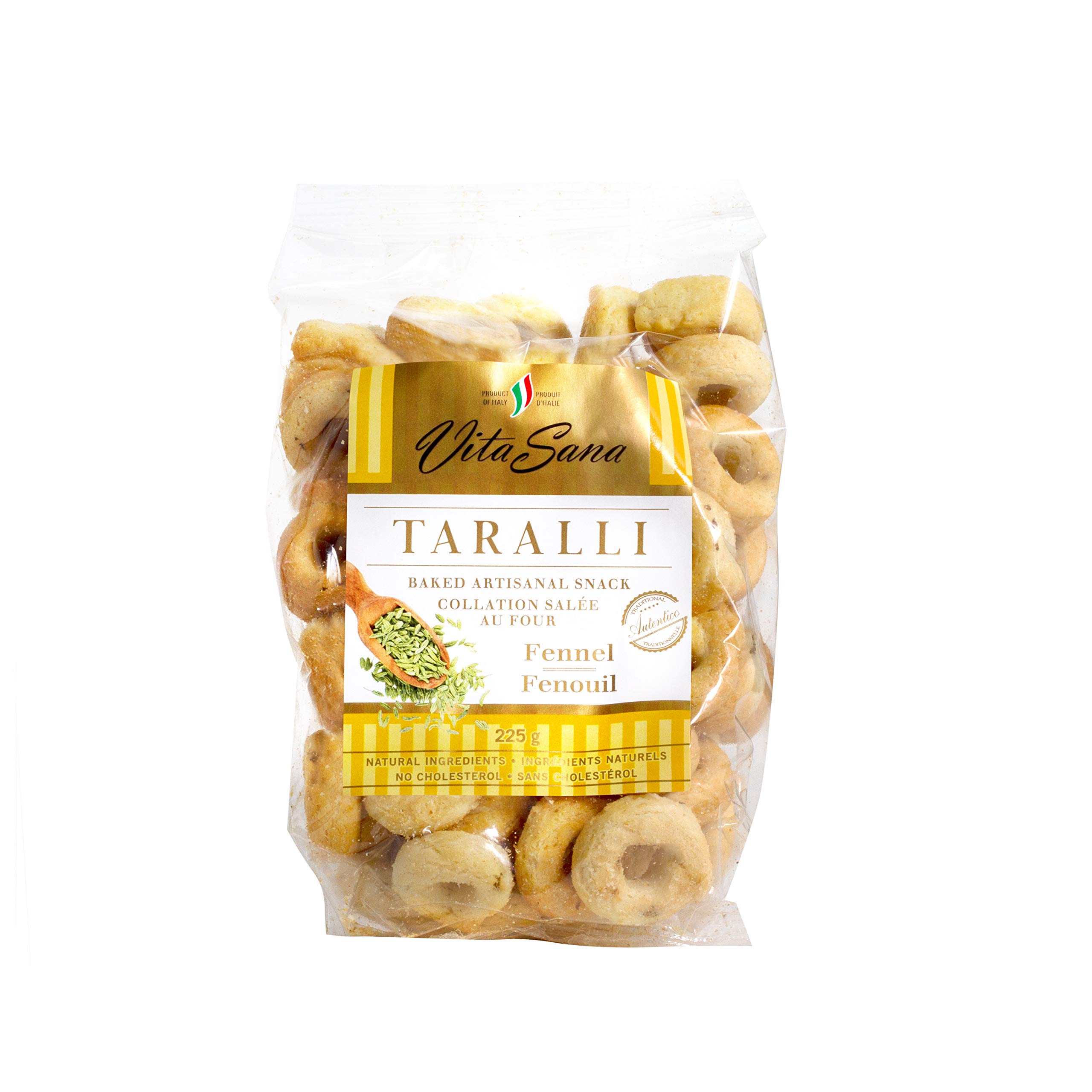 Vita Sana Taralli Fennel, 225 Grams : Amazon.ca: Grocery & Gourmet Food