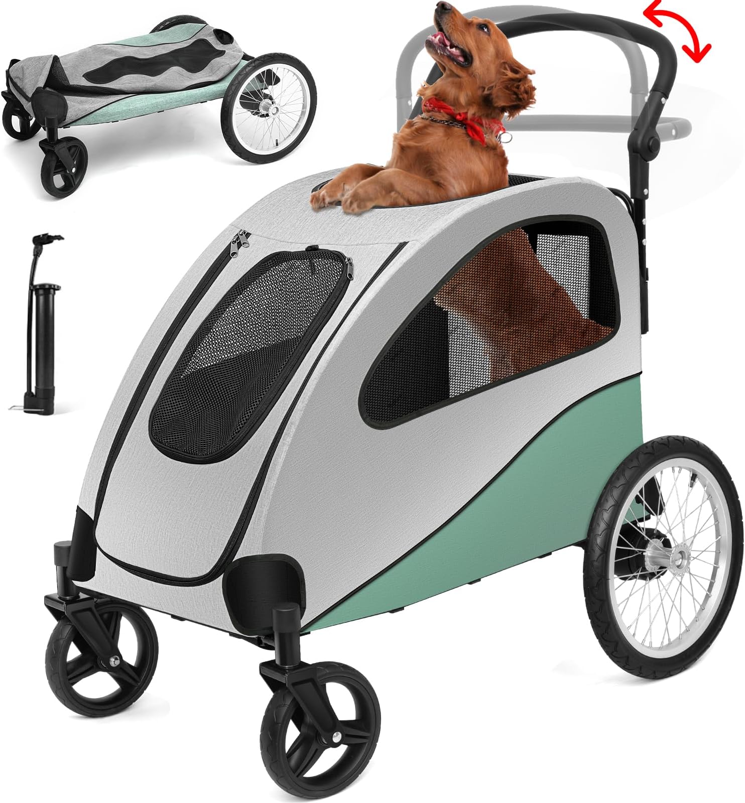 Amazon.com: [XL DOG STROLLER] Dog Stroller for Large Dogs, Heavy Duty ...